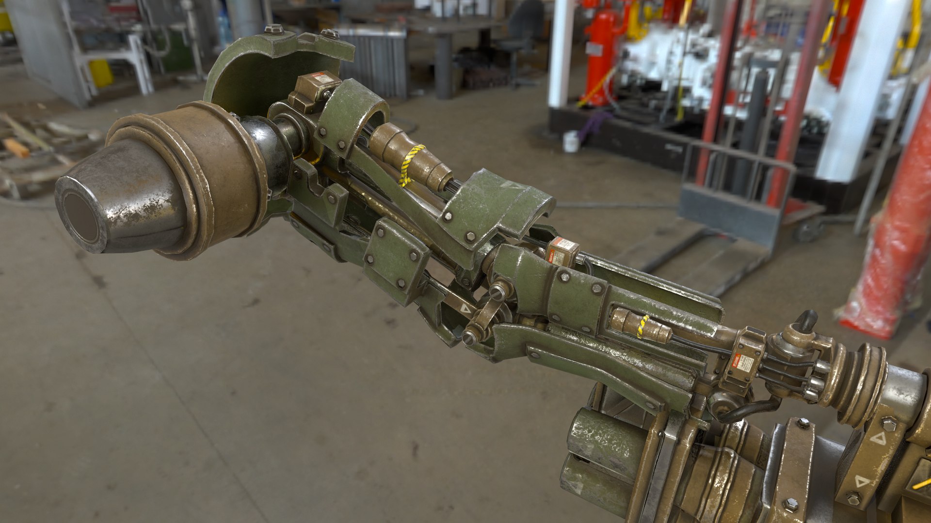 3D mech kitbash arm 03 model - TurboSquid 1640819