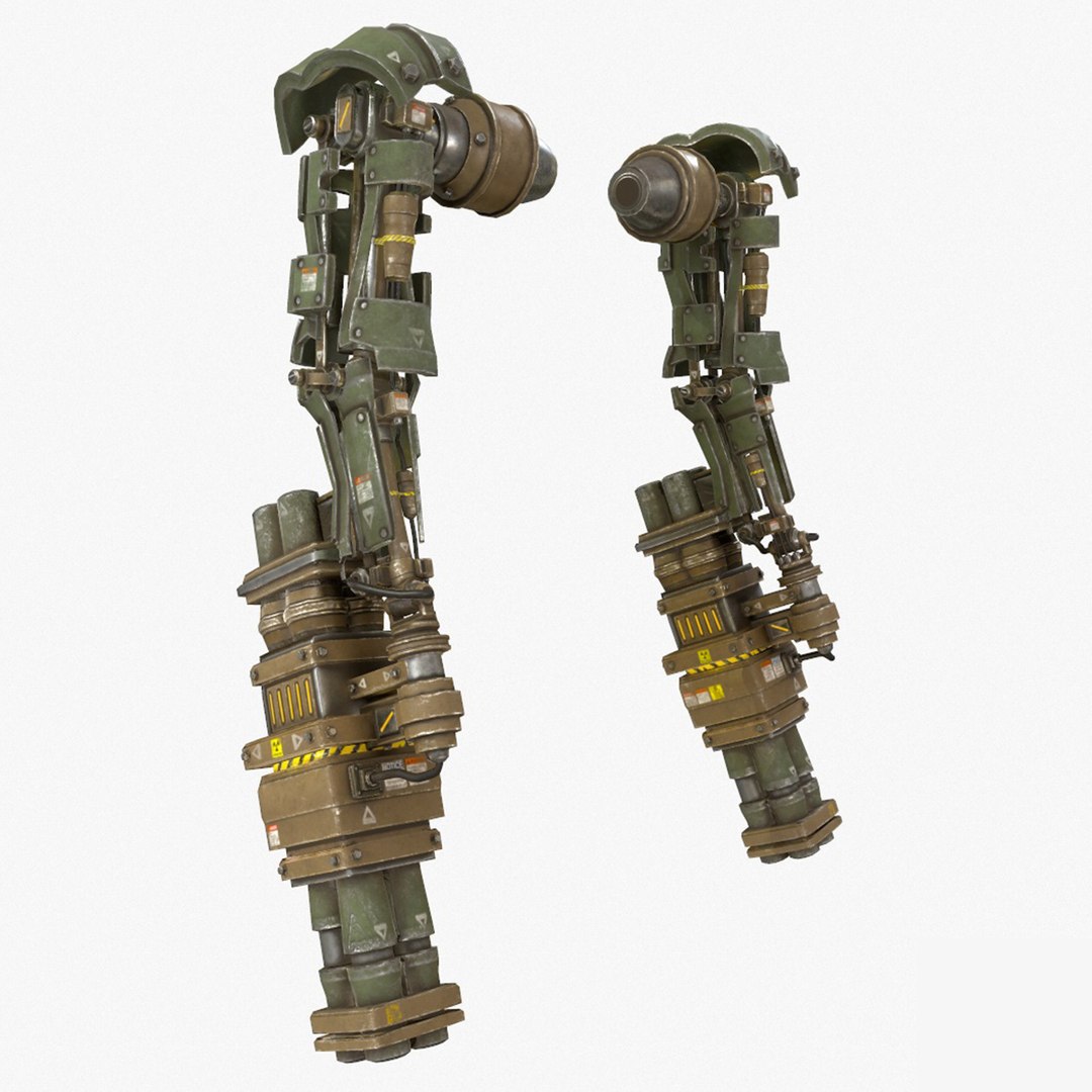 3D mech kitbash arm 03 model - TurboSquid 1640819