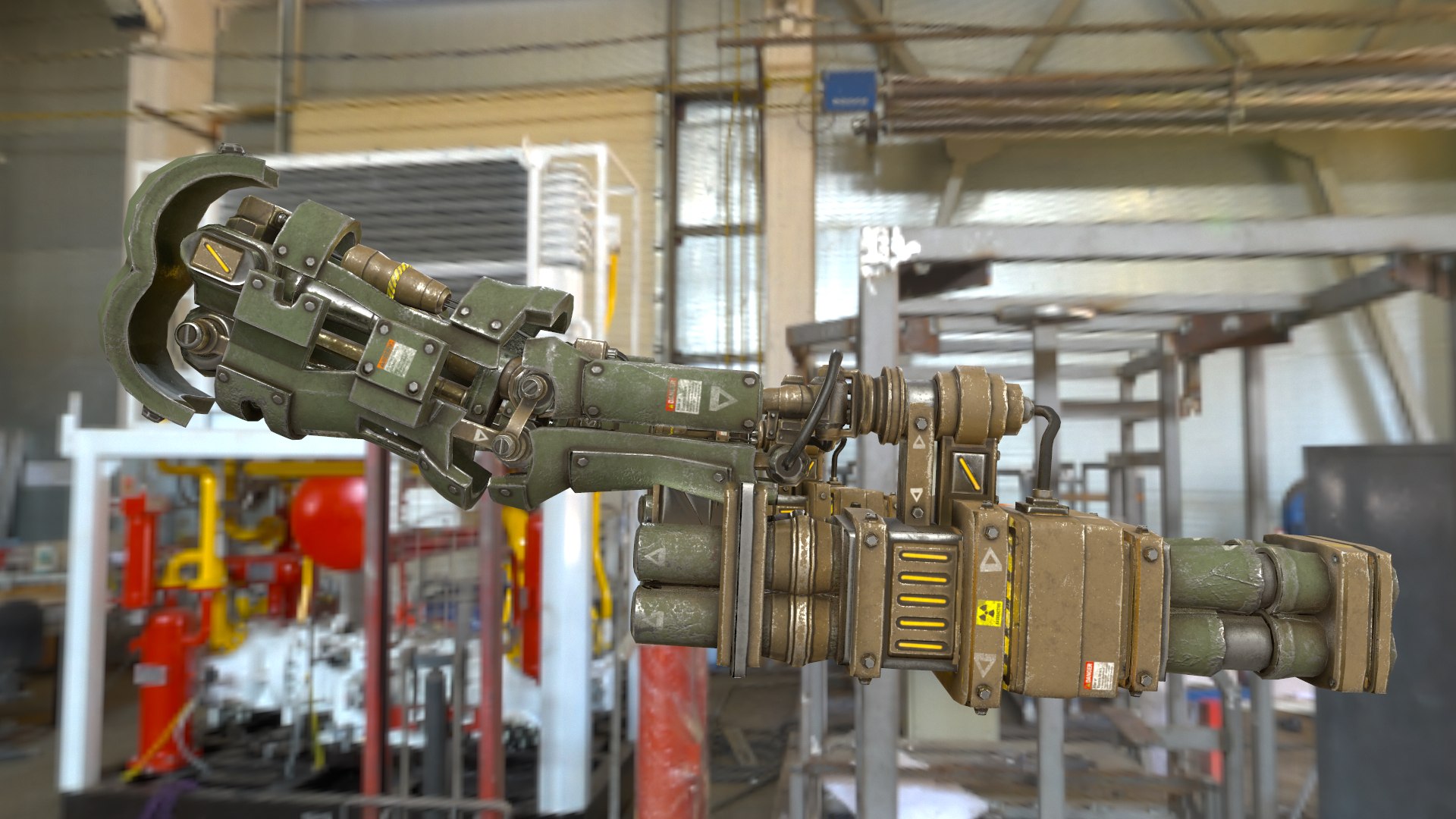 3D mech kitbash arm 03 model - TurboSquid 1640819