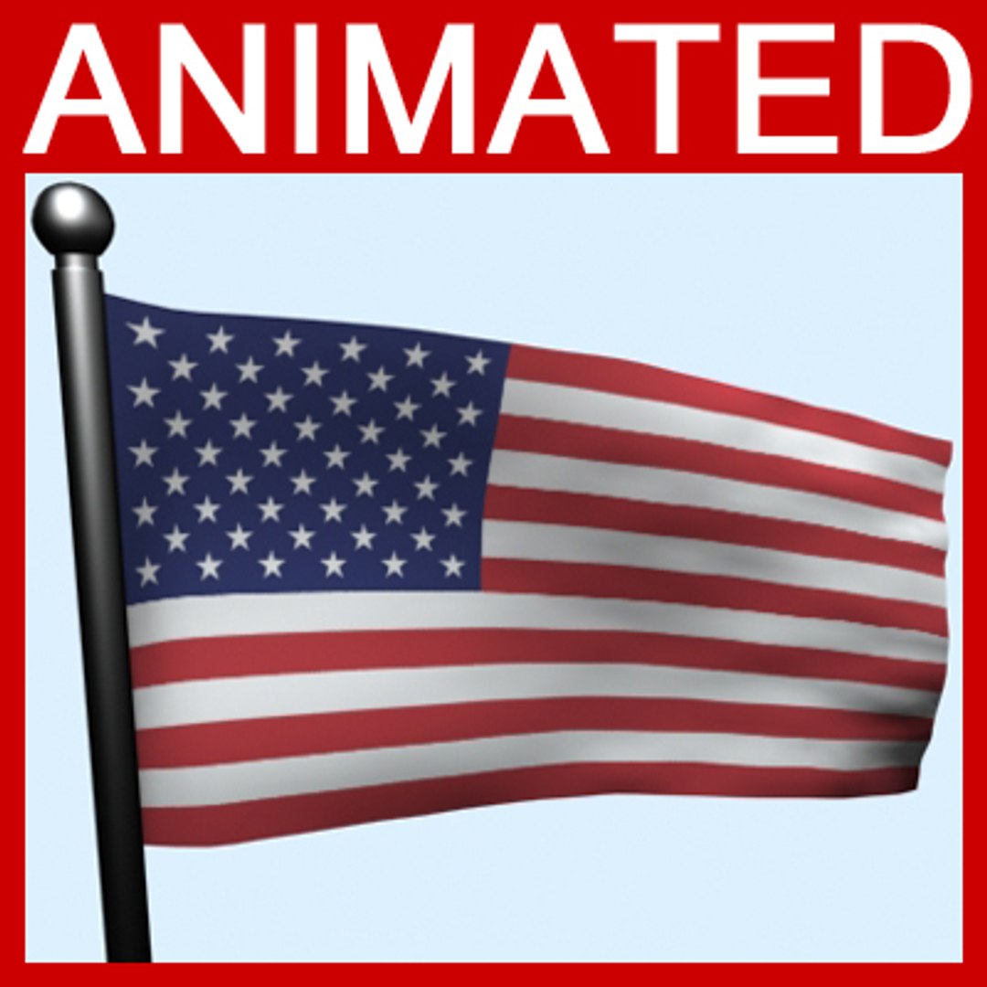 flag animation 3d max