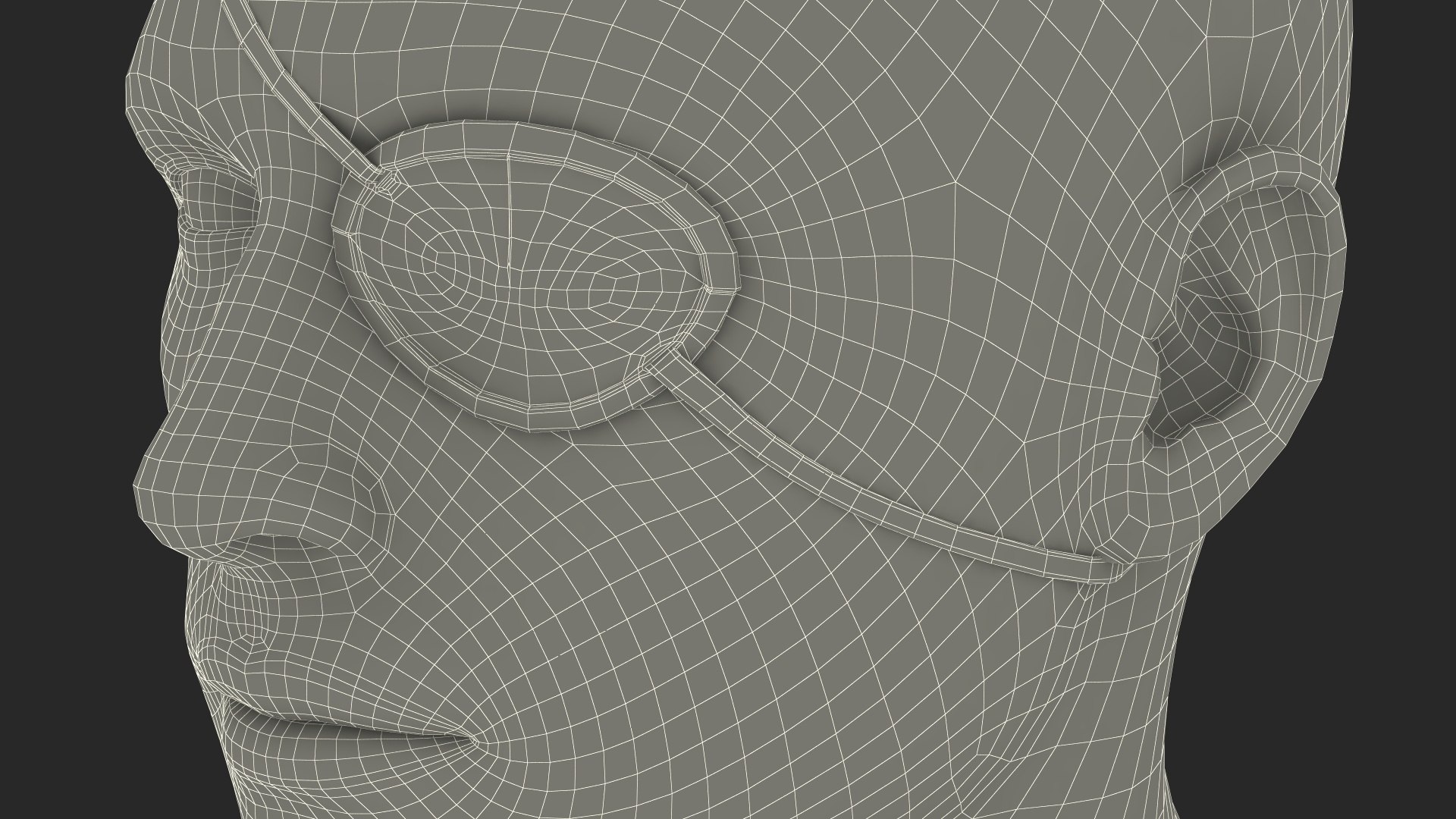 3D Black Eye Patch On Mannequin - TurboSquid 2149014