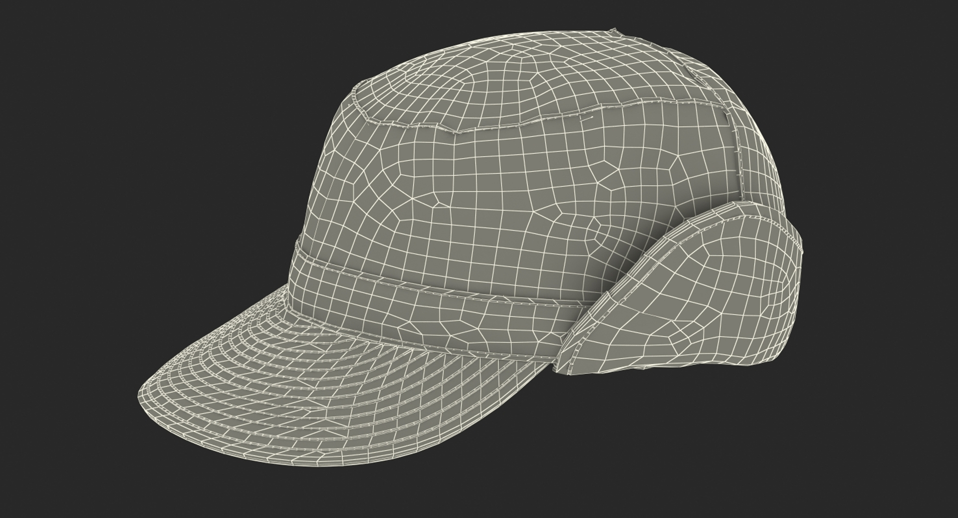 3D Black Field Hat Model - TurboSquid 1380879
