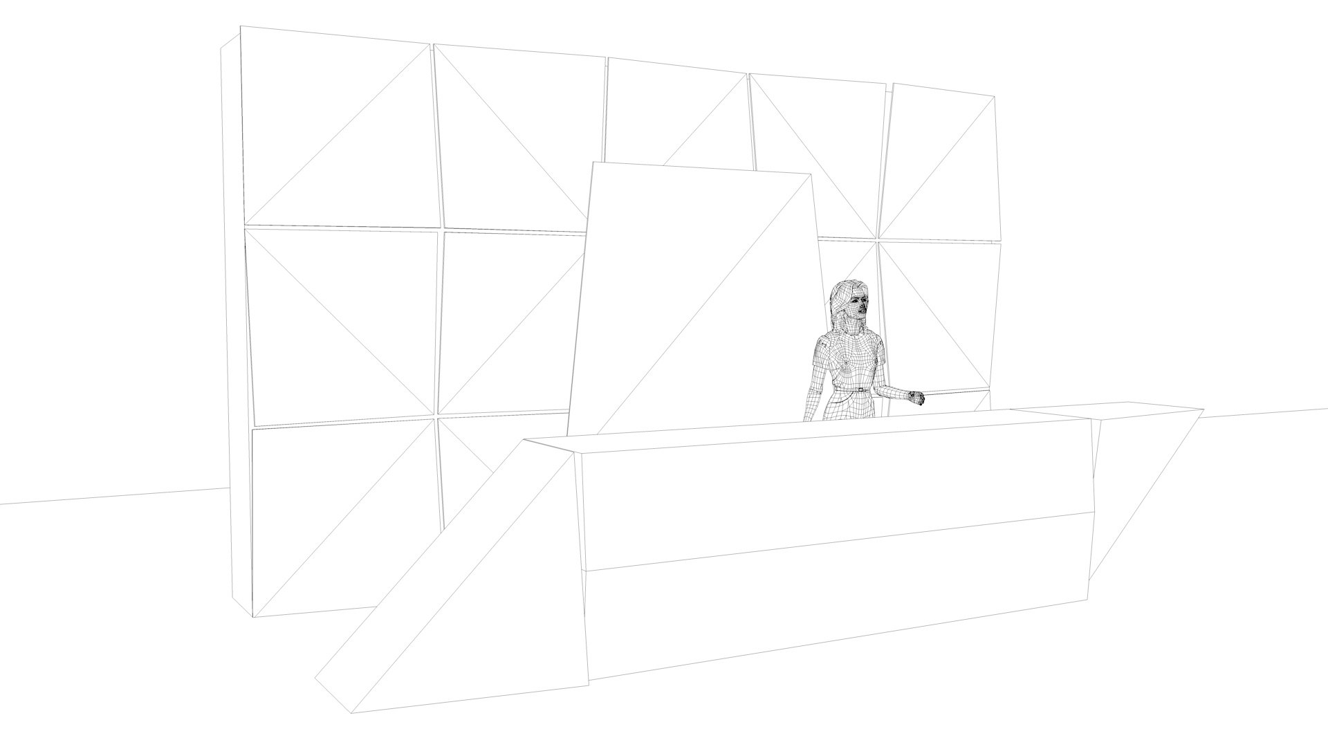 3D Model Welcome Desk - TurboSquid 1496093