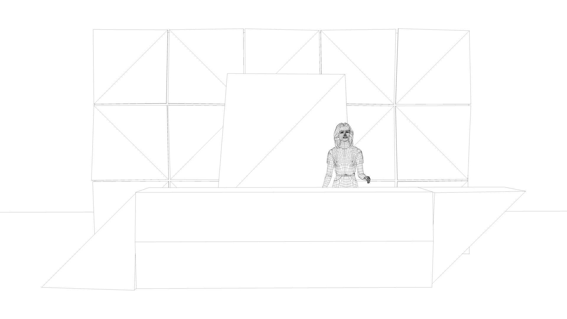 3D Model Welcome Desk - TurboSquid 1496093