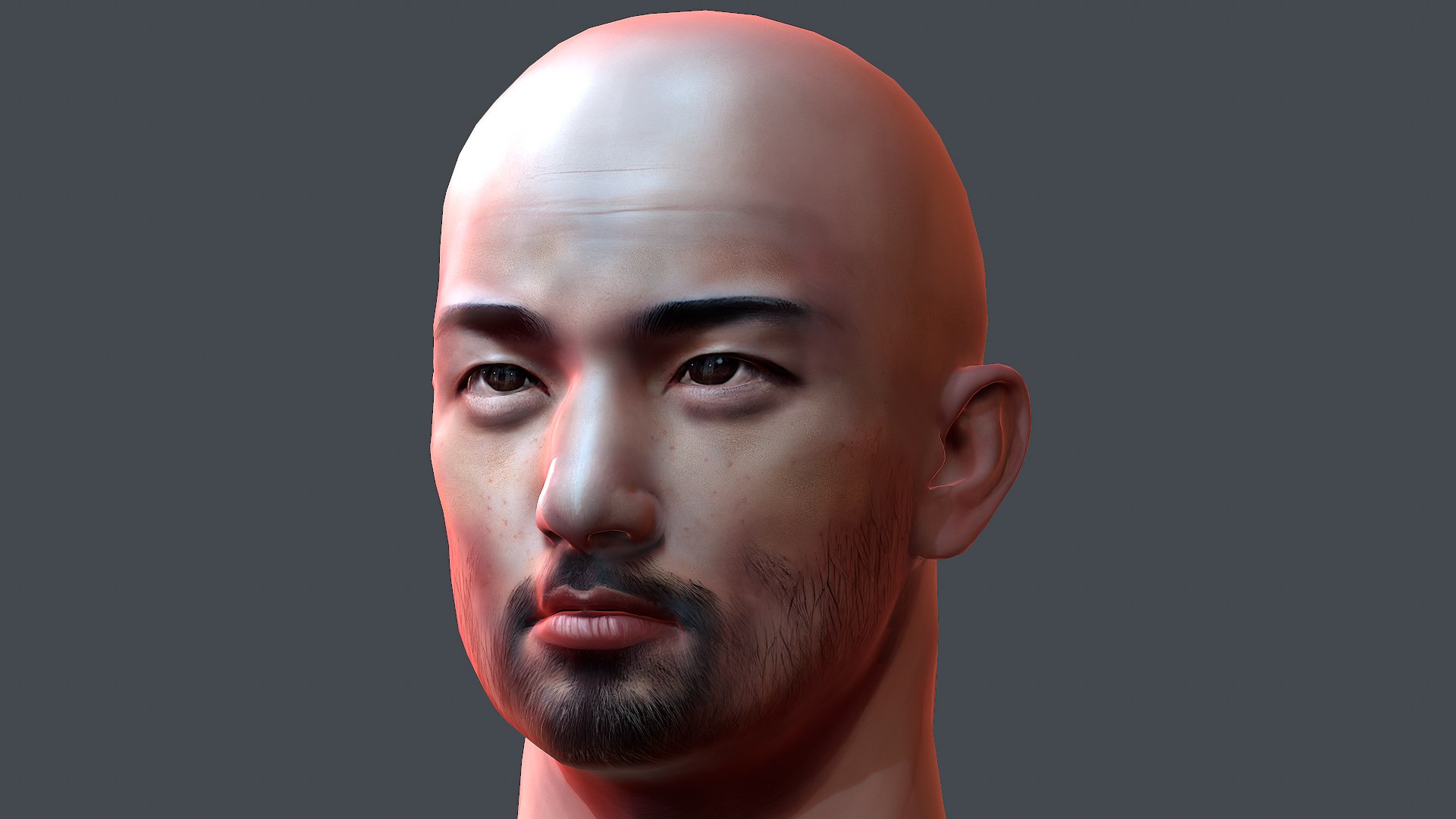Male Head Realistic Perfect Head Low-poly 3D Model 3D Model ...