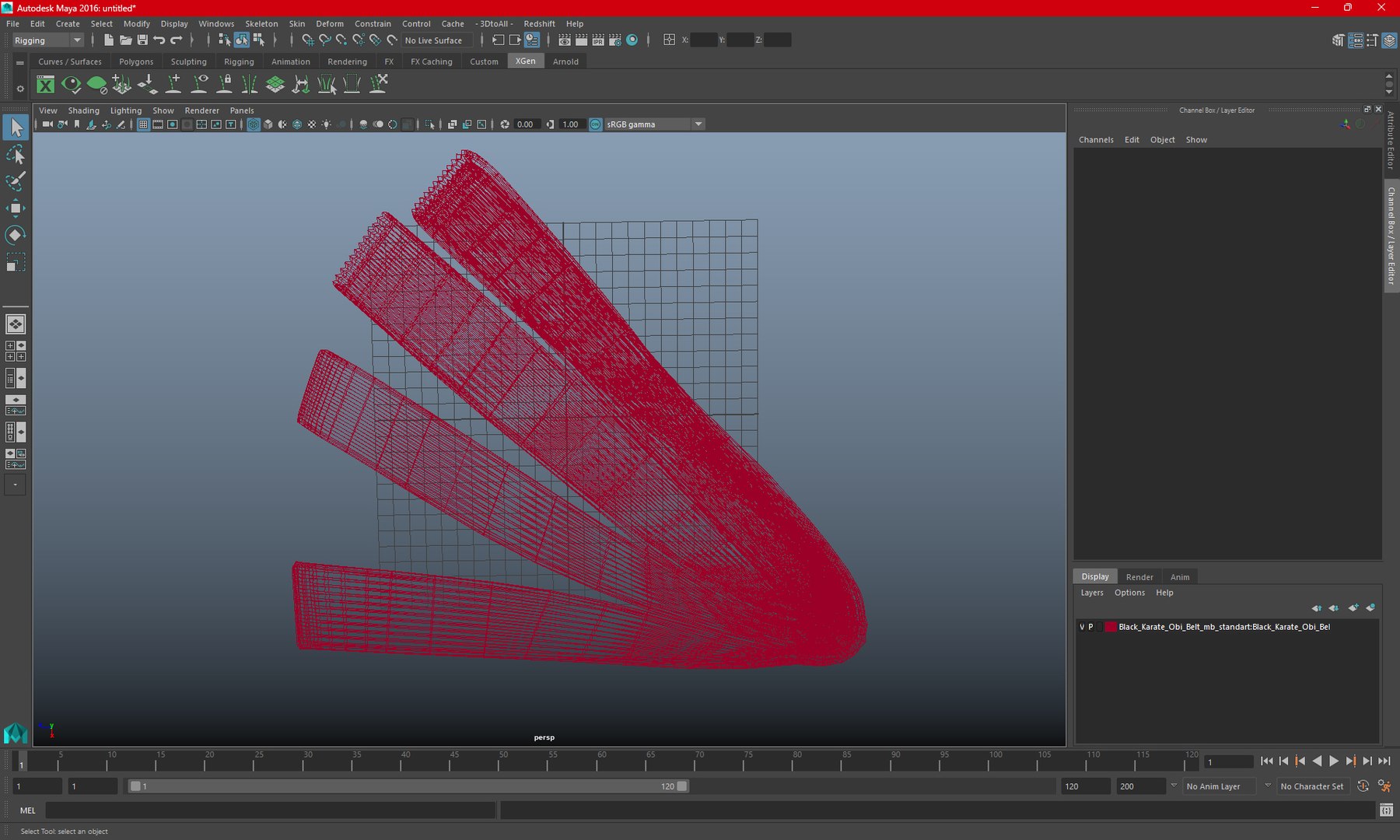 3D Kyokushin Black Obi Belt - TurboSquid 2133619