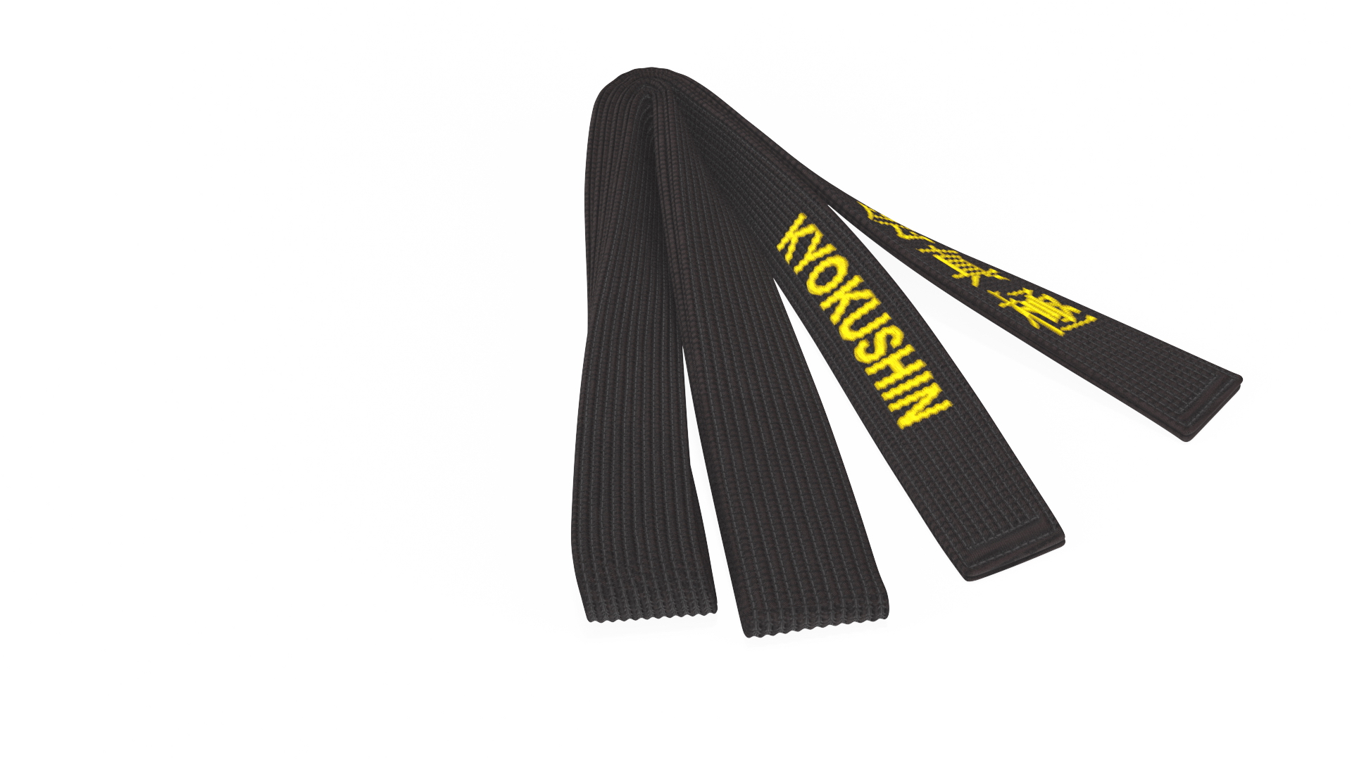 3D Kyokushin Black Obi Belt - TurboSquid 2133619