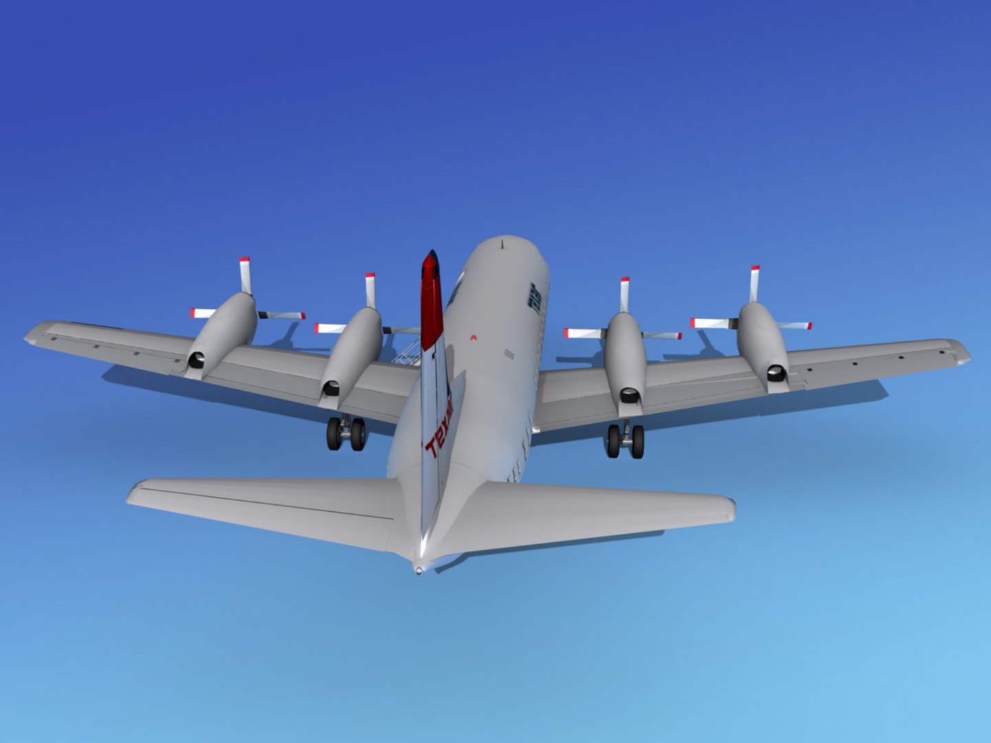 propellers electra lockheed 3d model