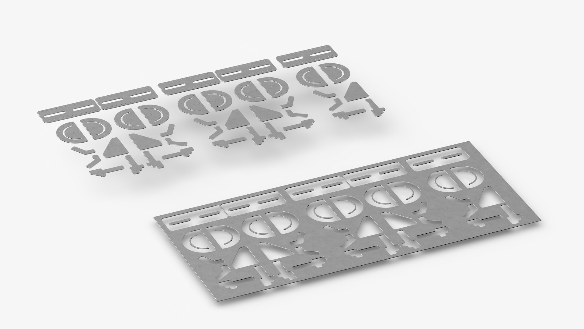 3D Metal Sheet With Laser Cut Model - TurboSquid 2387376