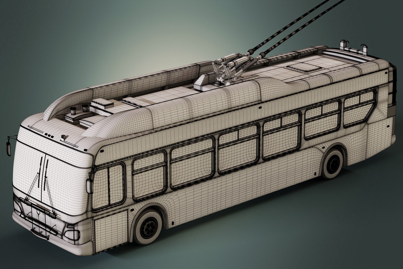 San Francisco Trolleybus Short SFMTA 3D Model - TurboSquid 1880728