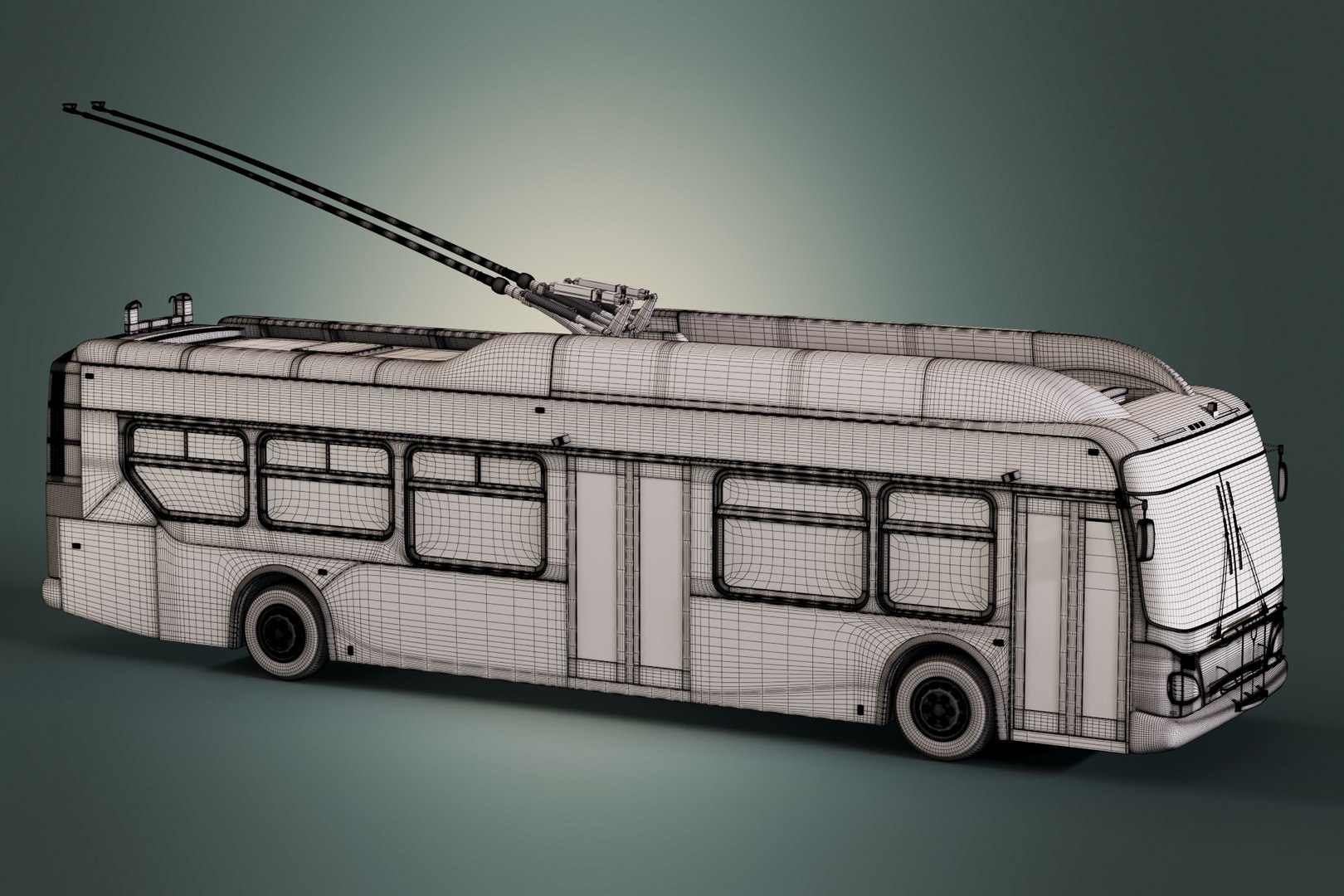 San Francisco Trolleybus Short SFMTA 3D Model - TurboSquid 1880728