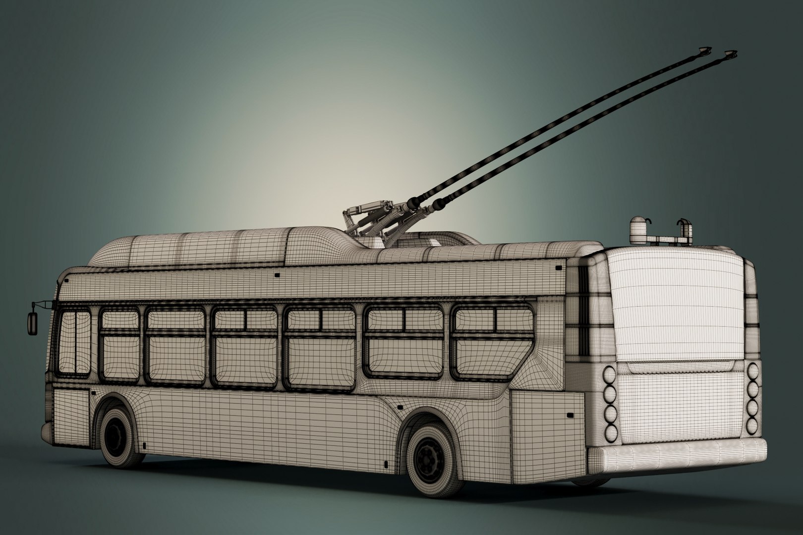 San Francisco Trolleybus Short SFMTA 3D Model - TurboSquid 1880728
