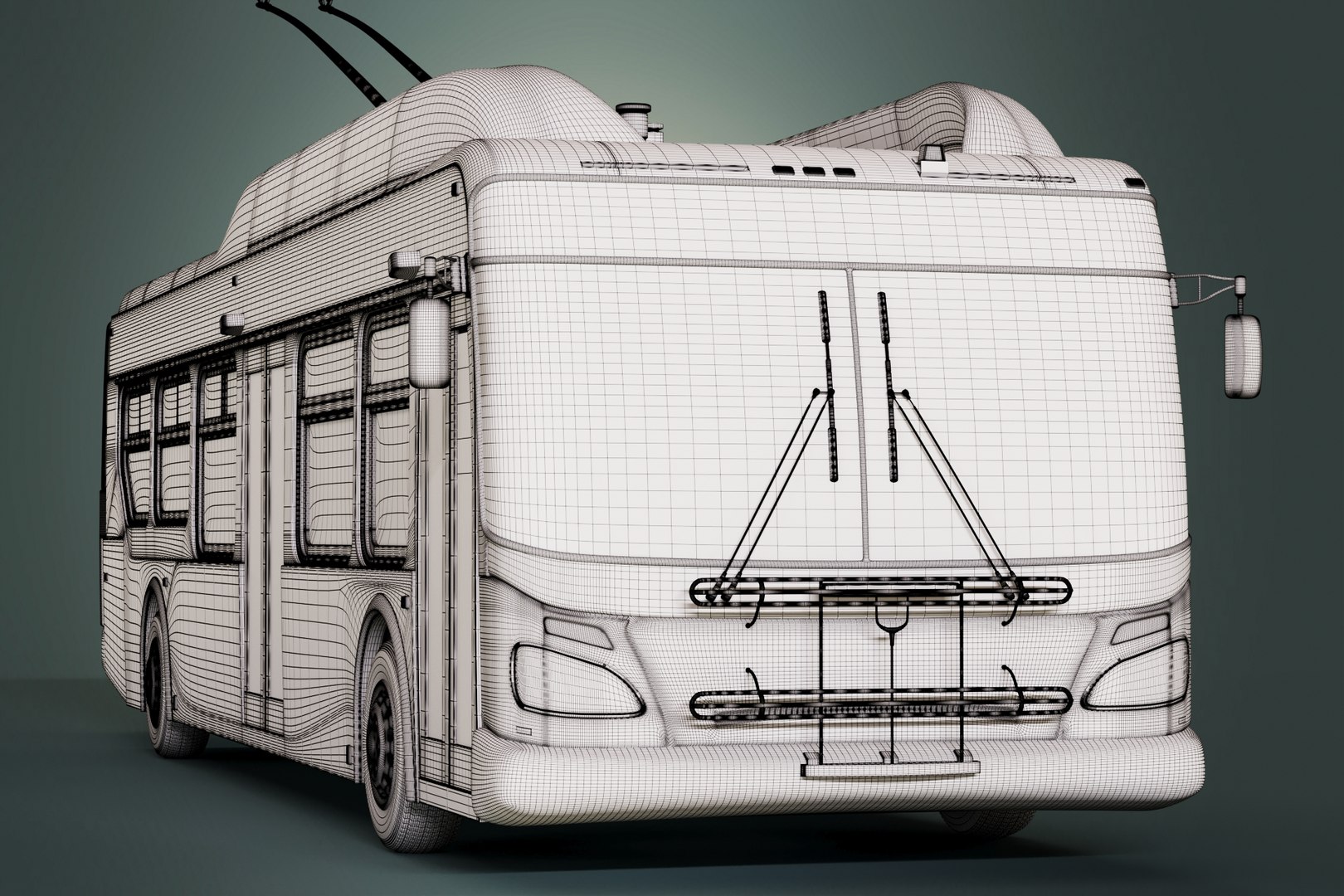 San Francisco Trolleybus Short SFMTA 3D Model - TurboSquid 1880728