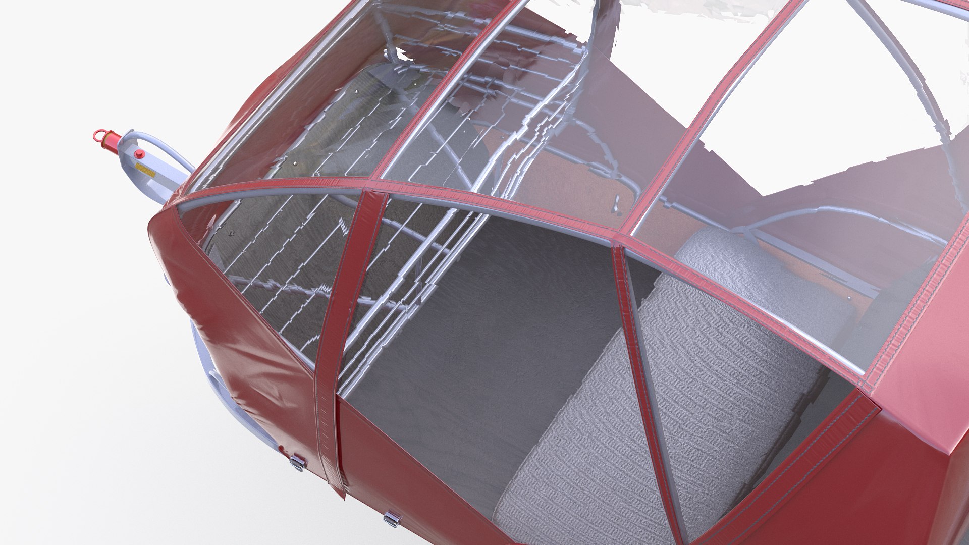 3D Model Snowmobile Carriage Trailer - TurboSquid 2274434