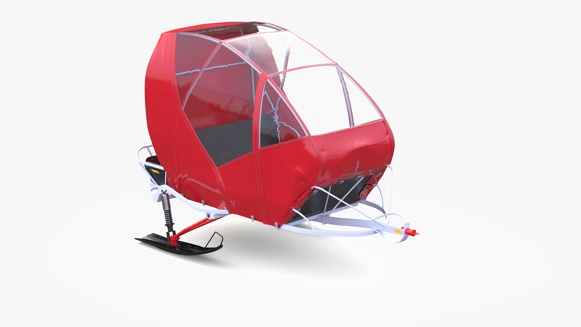 3D Model Snowmobile Carriage Trailer - TurboSquid 2274434