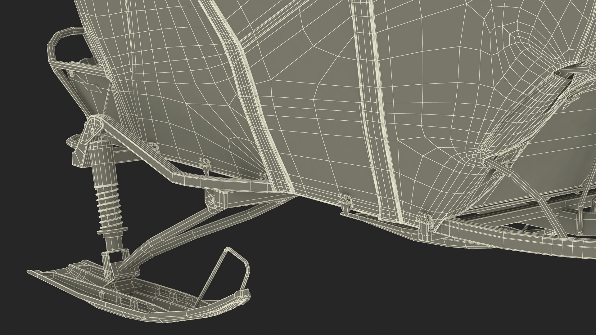 3D Model Snowmobile Carriage Trailer - TurboSquid 2274434