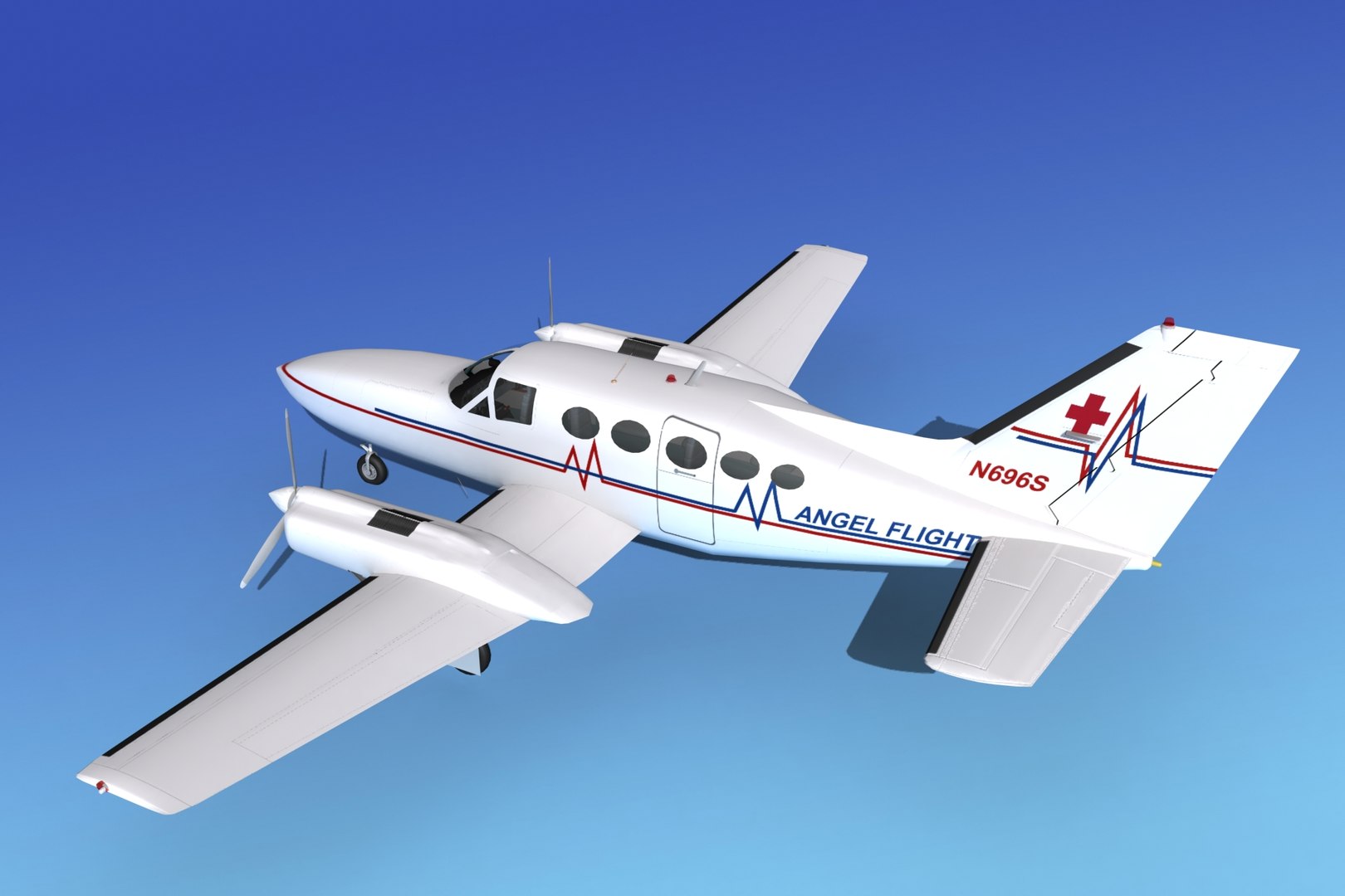 3d Scale Cessna 414 Chancellor