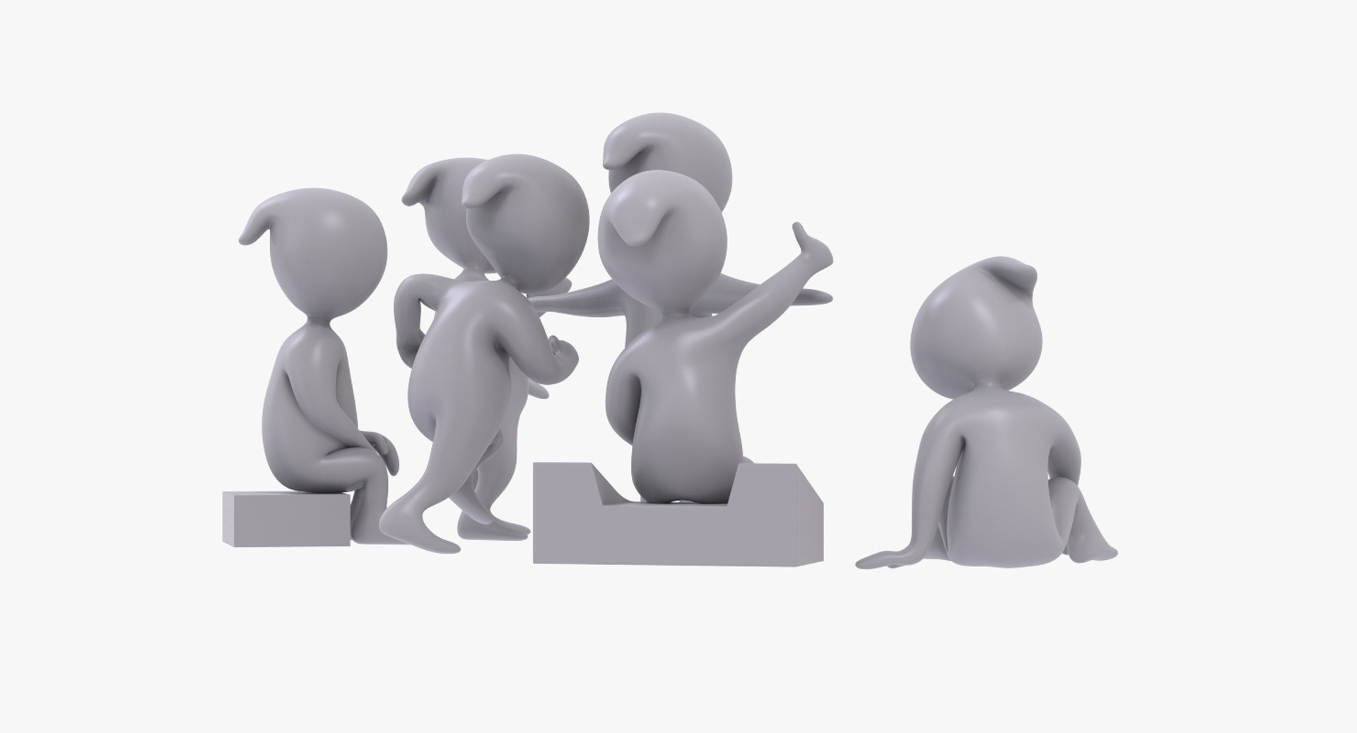 3D Generic Toon Character Rigged Model - TurboSquid 1321842