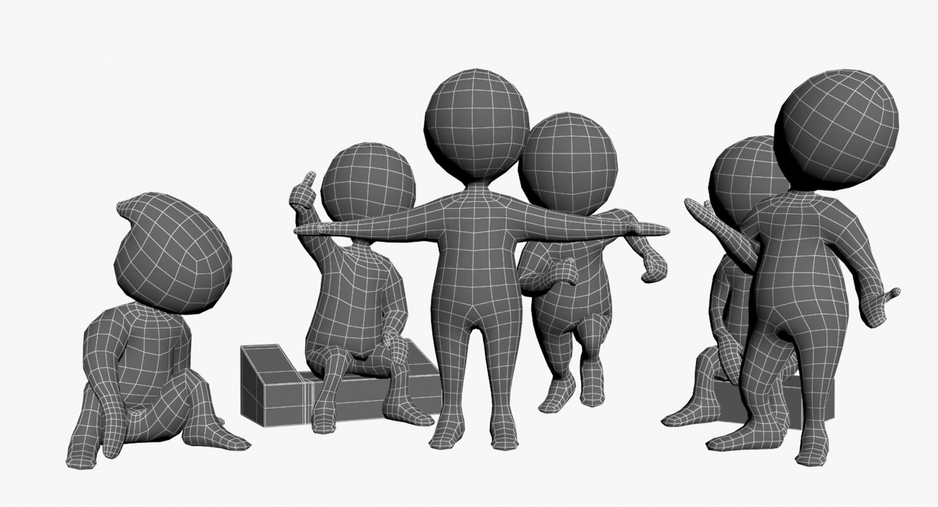 3D Generic Toon Character Rigged Model - TurboSquid 1321842