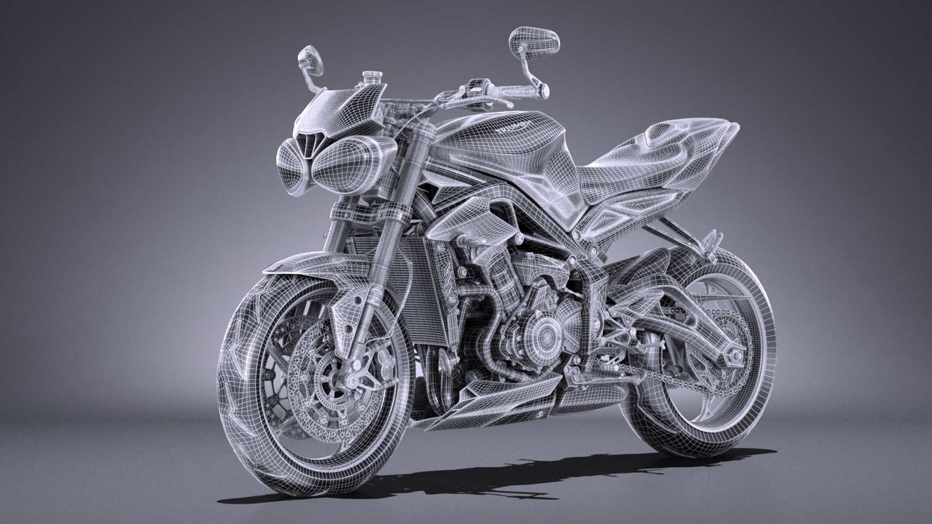 3D Triumph Street Triple - TurboSquid 1234023
