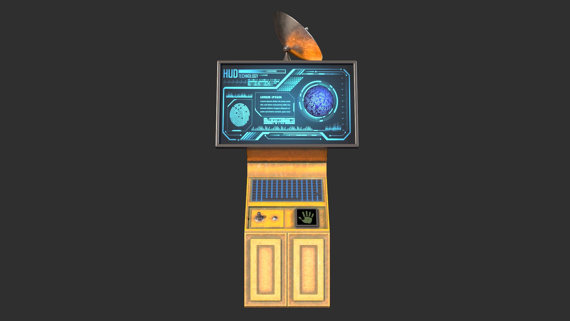 3D Sci-Fi Command Computer - TurboSquid 2176439