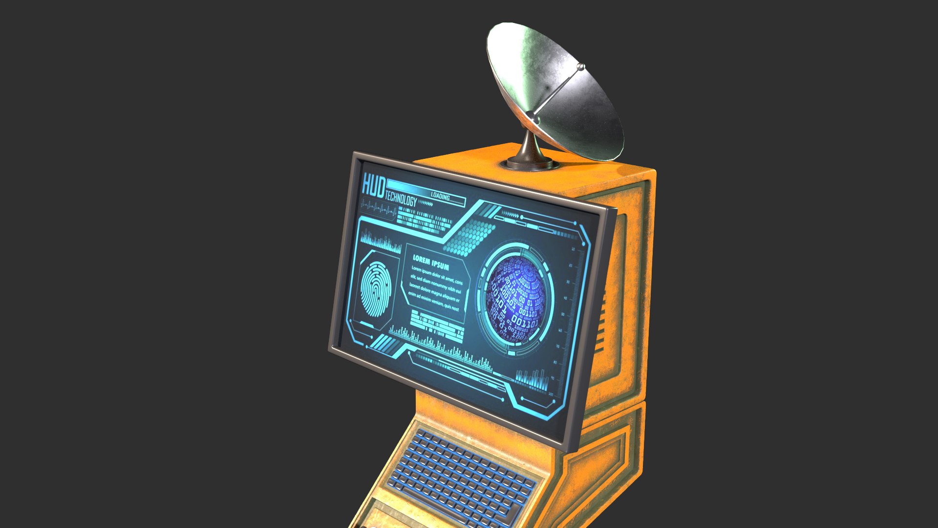 3D Sci-Fi Command Computer - TurboSquid 2176439