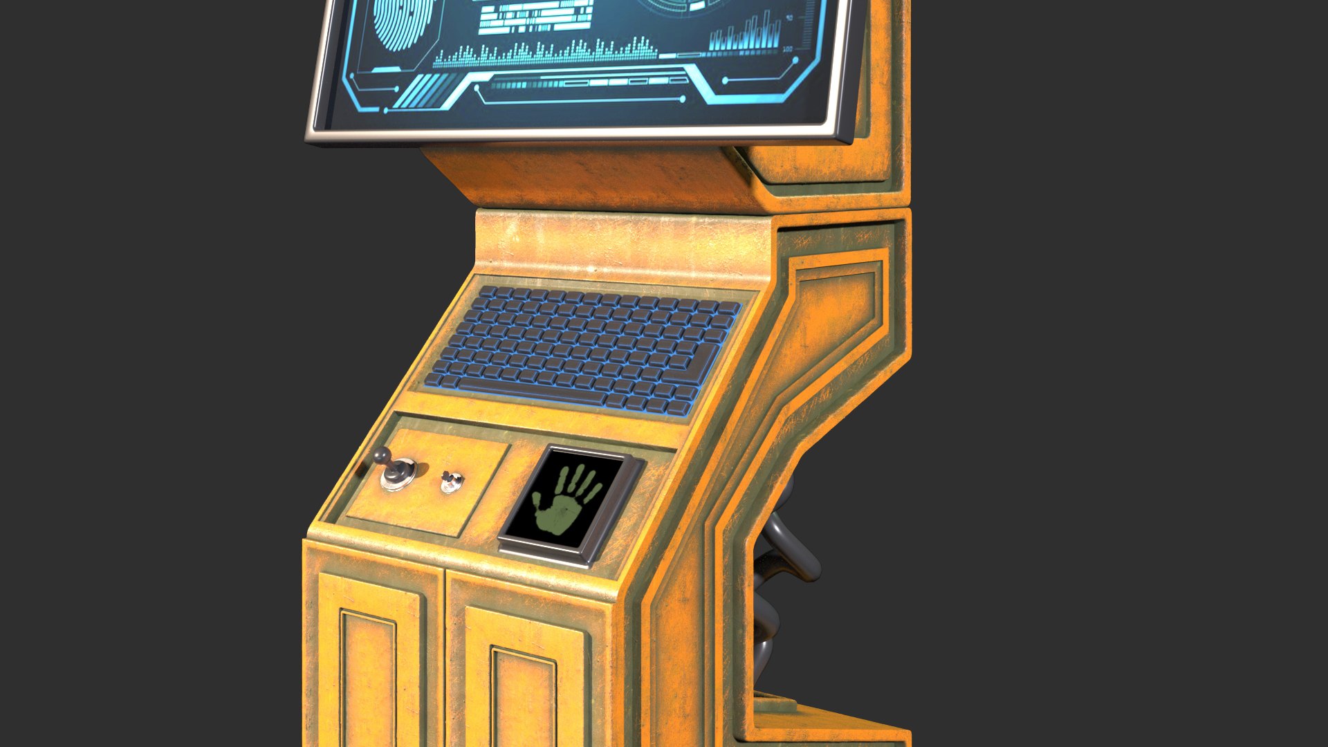 3D Sci-Fi Command Computer - TurboSquid 2176439