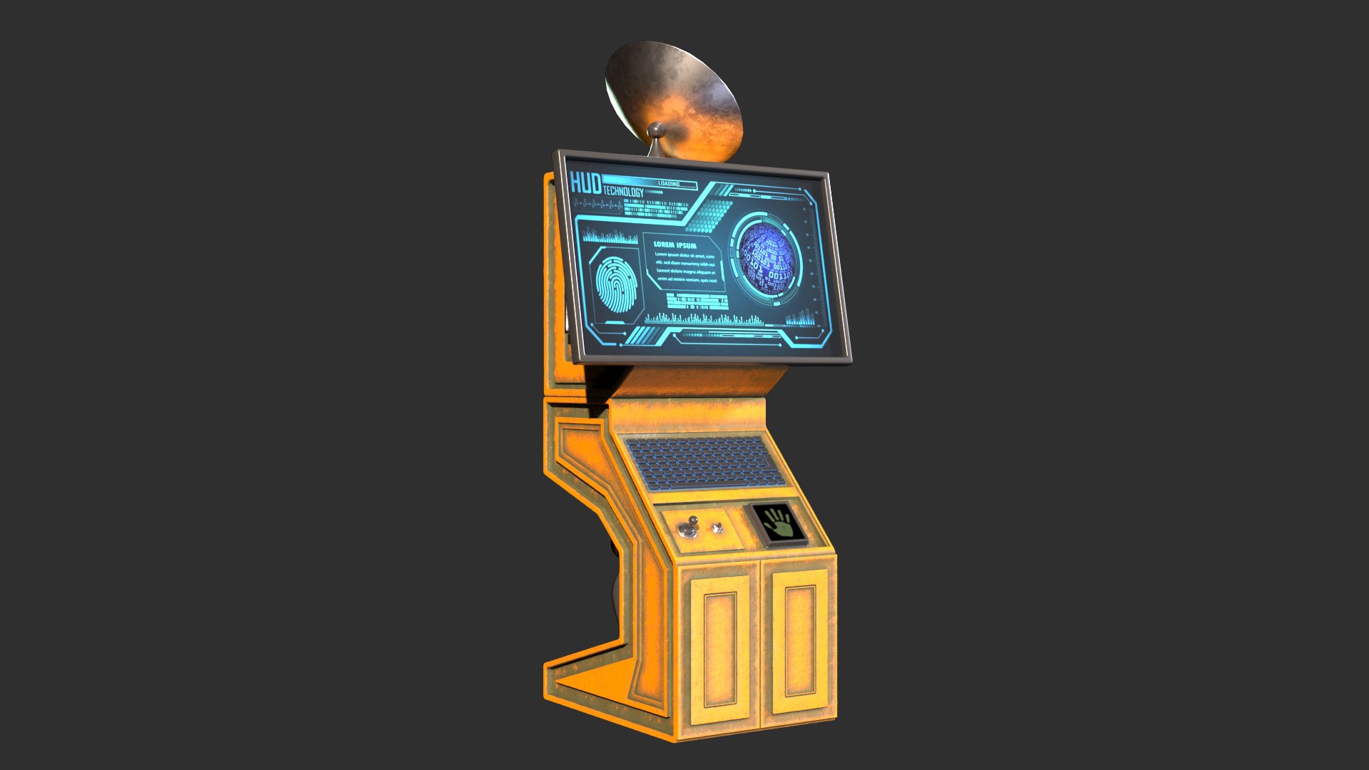 3D Sci-Fi Command Computer - TurboSquid 2176439