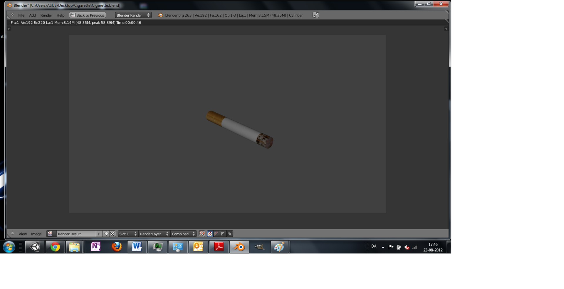 3d Model Cigarrete