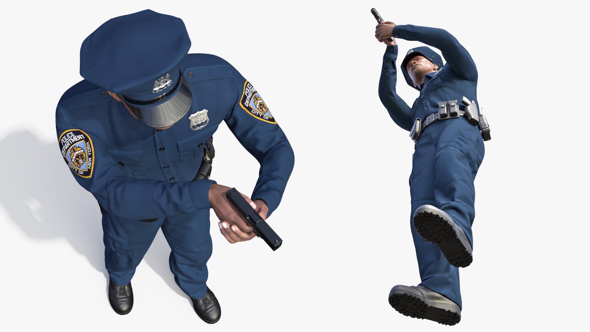 African american nypd police 3D model - TurboSquid 1476266