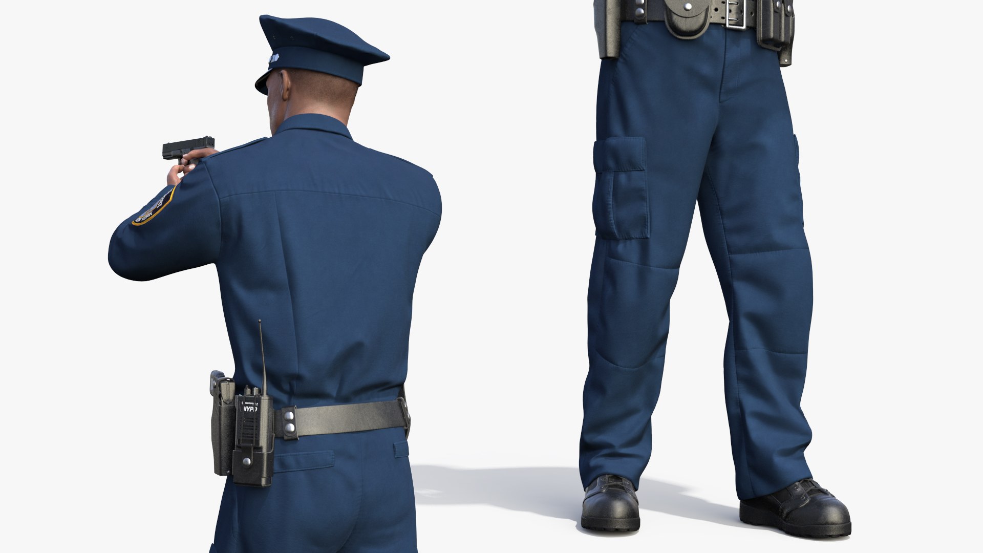 African american nypd police 3D model - TurboSquid 1476266