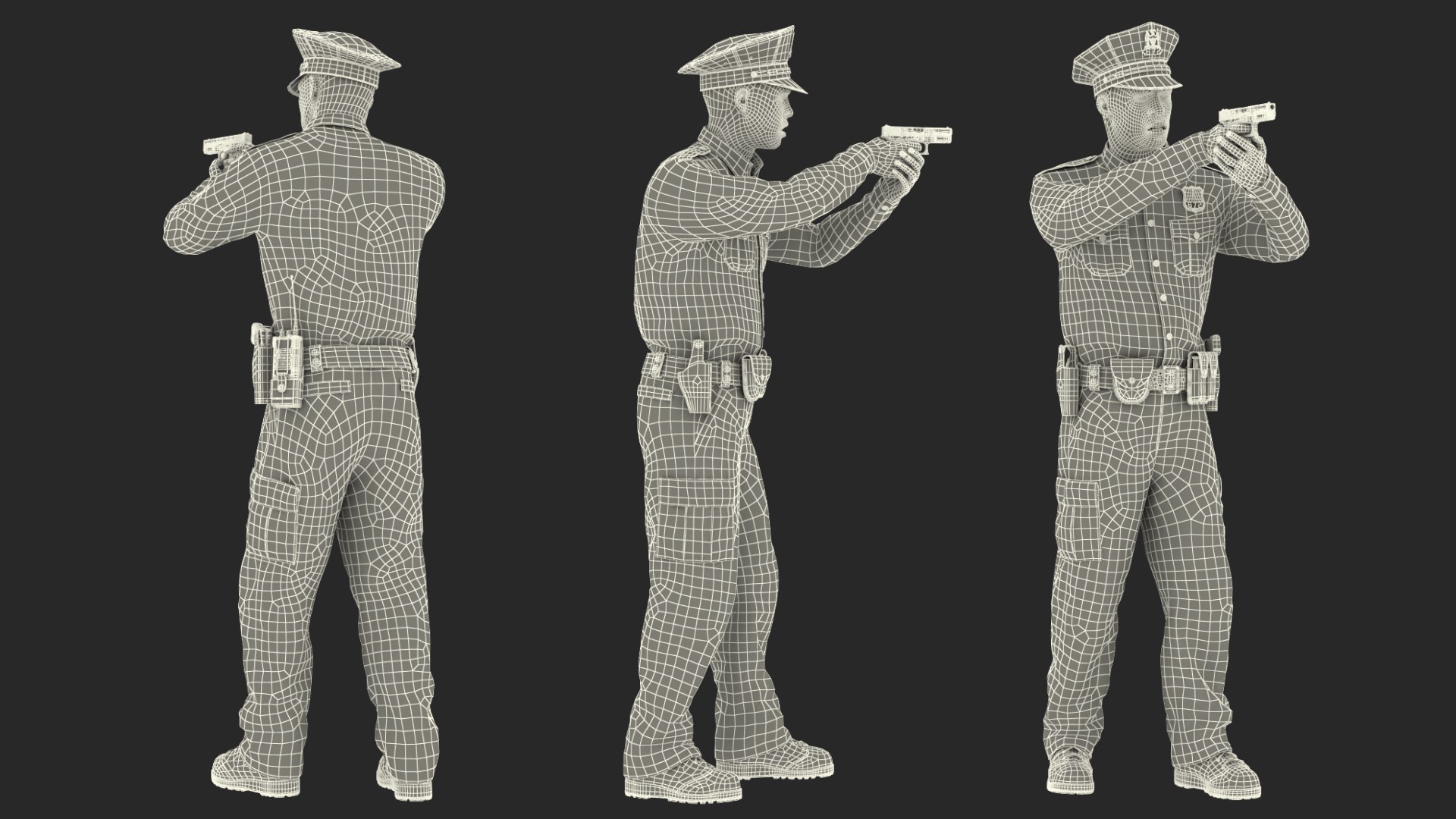 African american nypd police 3D model - TurboSquid 1476266
