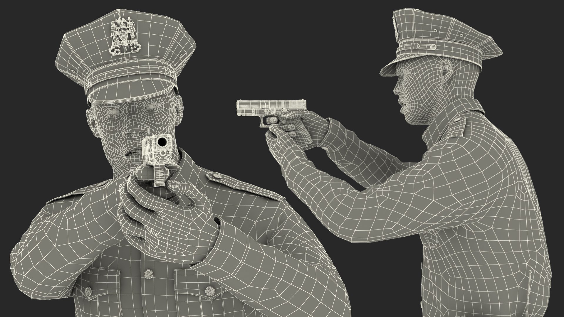 African american nypd police 3D model - TurboSquid 1476266