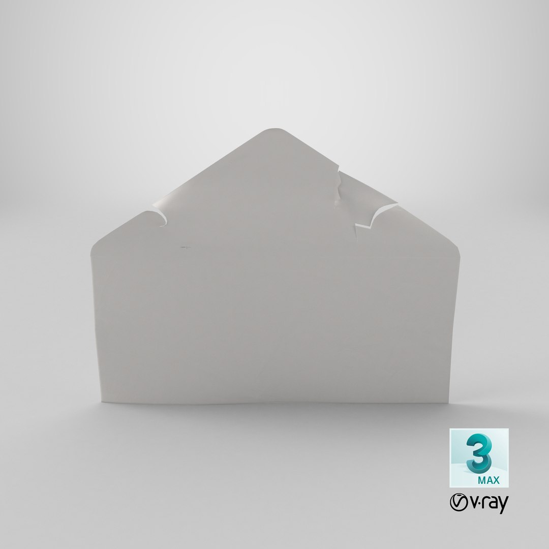 3D open mail envelope 03 - TurboSquid 1155933