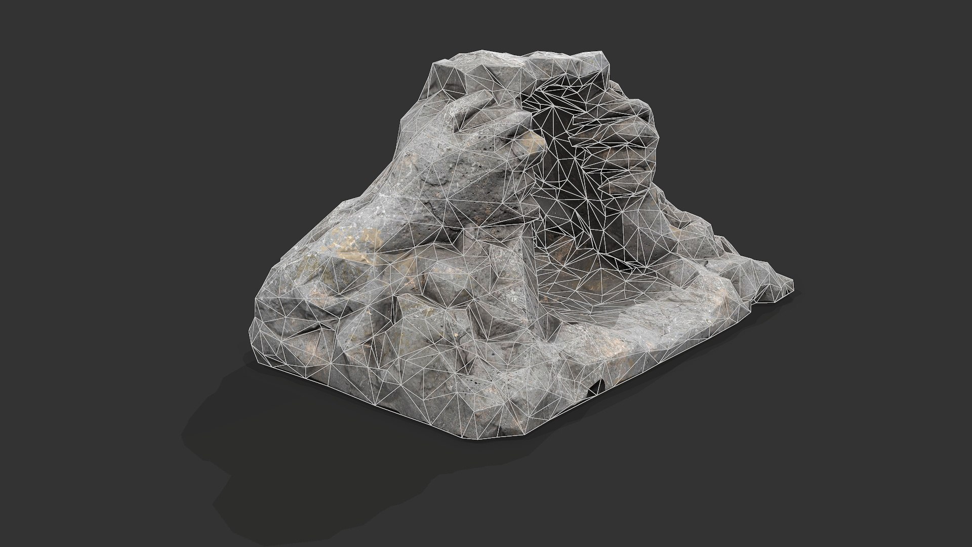 3D Cave Entrance Cliff Stone 02 - TurboSquid 2142267