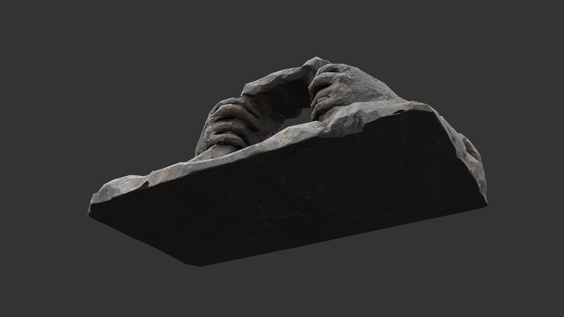 3D Cave Entrance Cliff Stone 02 - TurboSquid 2142267