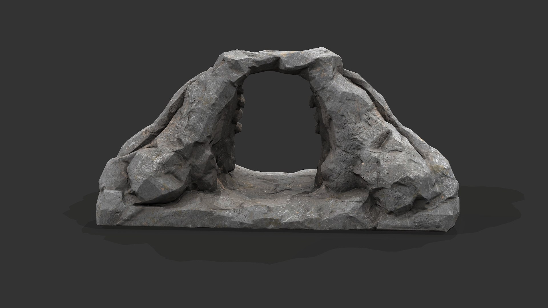 3D Cave Entrance Cliff Stone 02 - TurboSquid 2142267