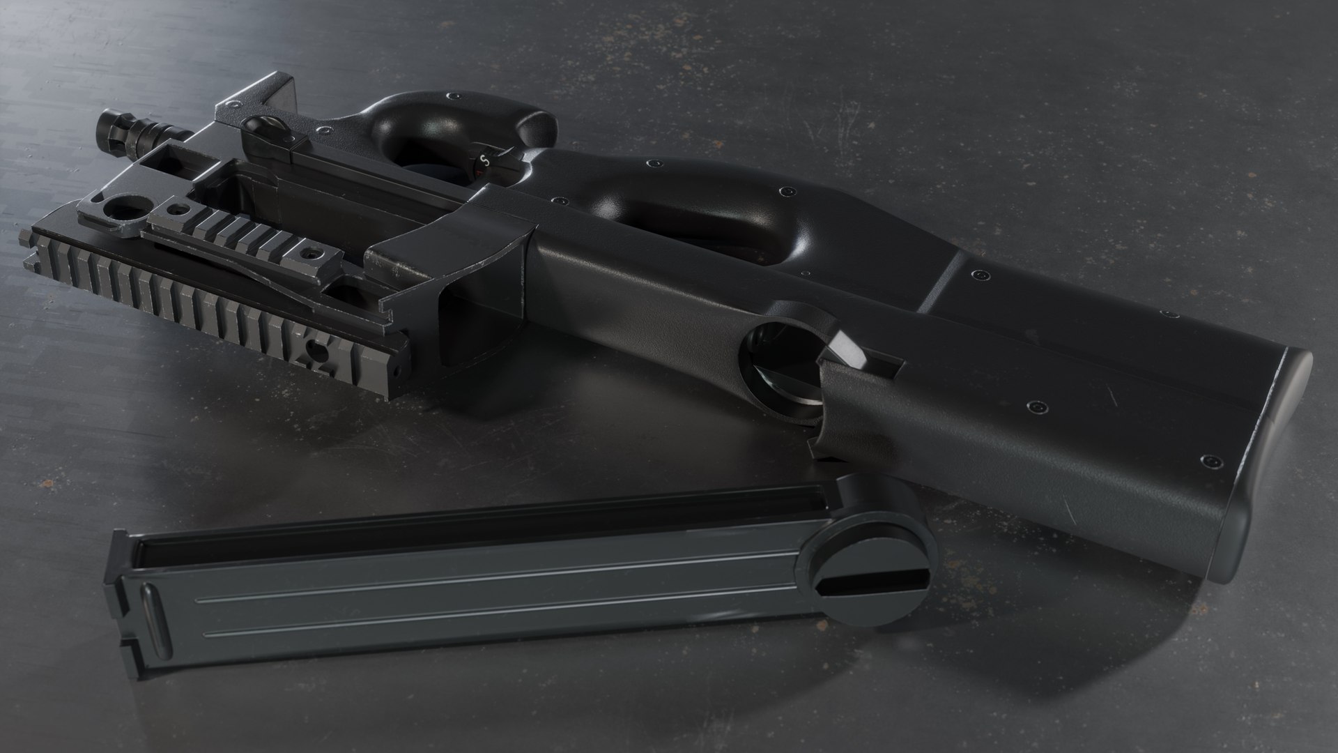 P90 3D Model - TurboSquid 1925549