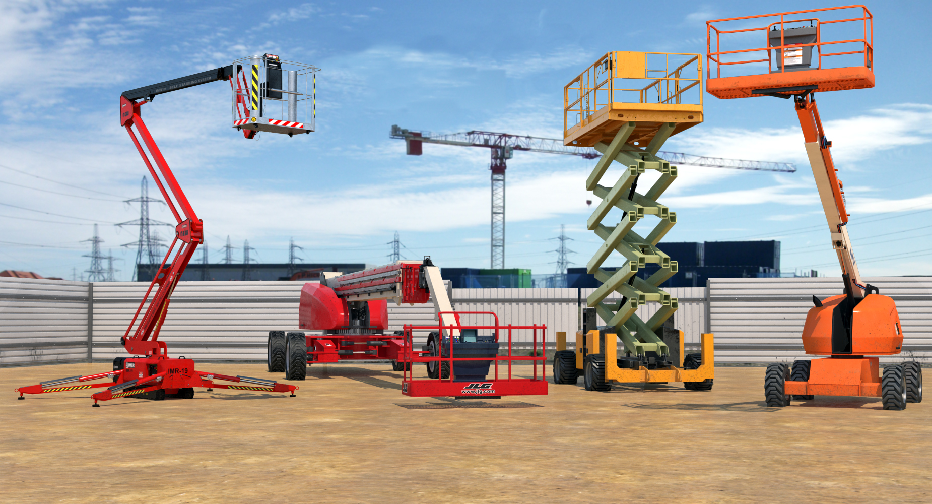 3D telescopic boom lifts model - TurboSquid 1197617