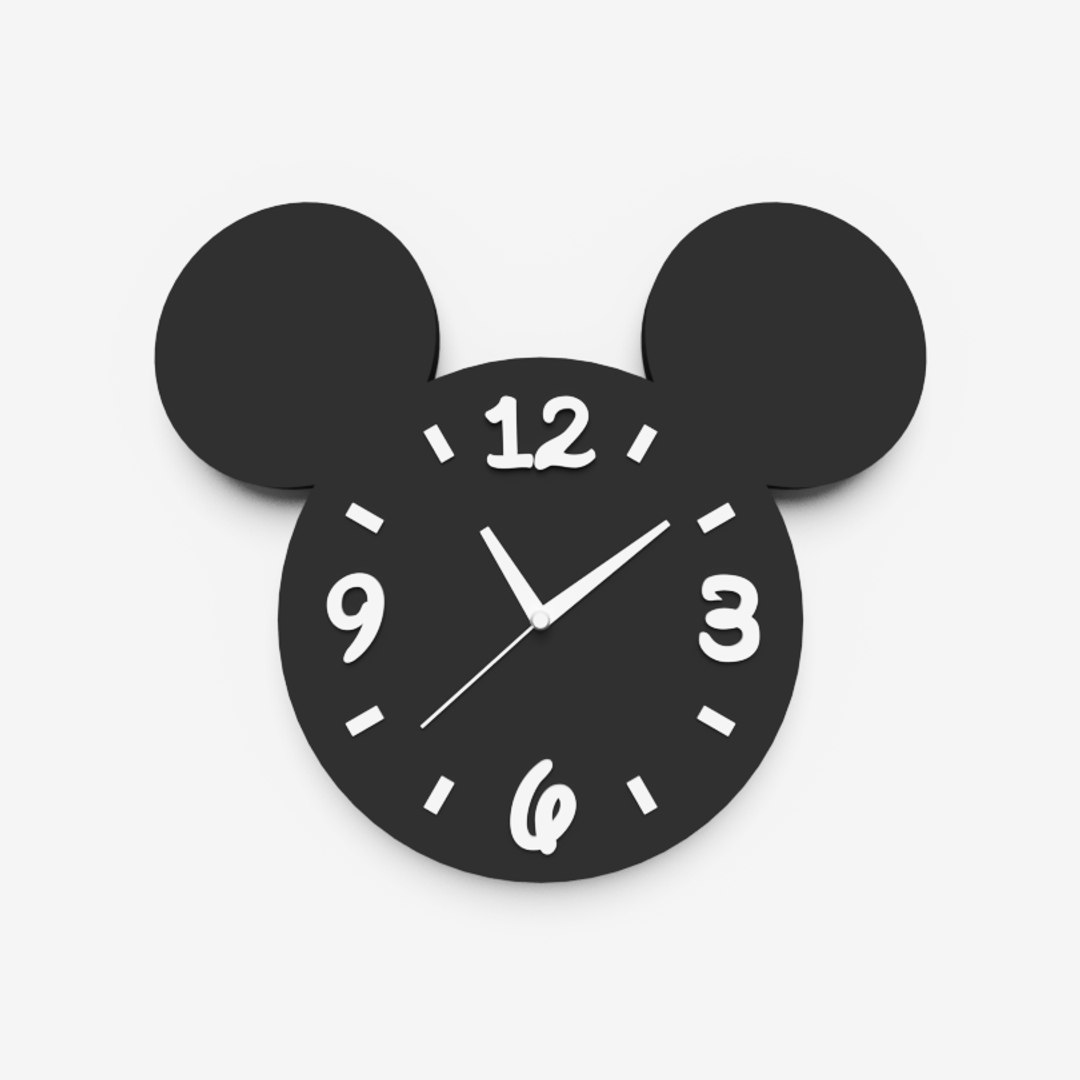Mickey Mouse Wall Clock 3ds