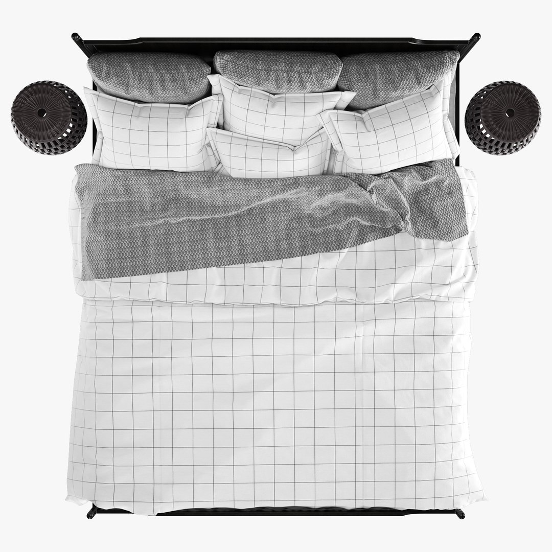 Magnolia Home Manor Cathedral Bed 3D Model - TurboSquid 2038301