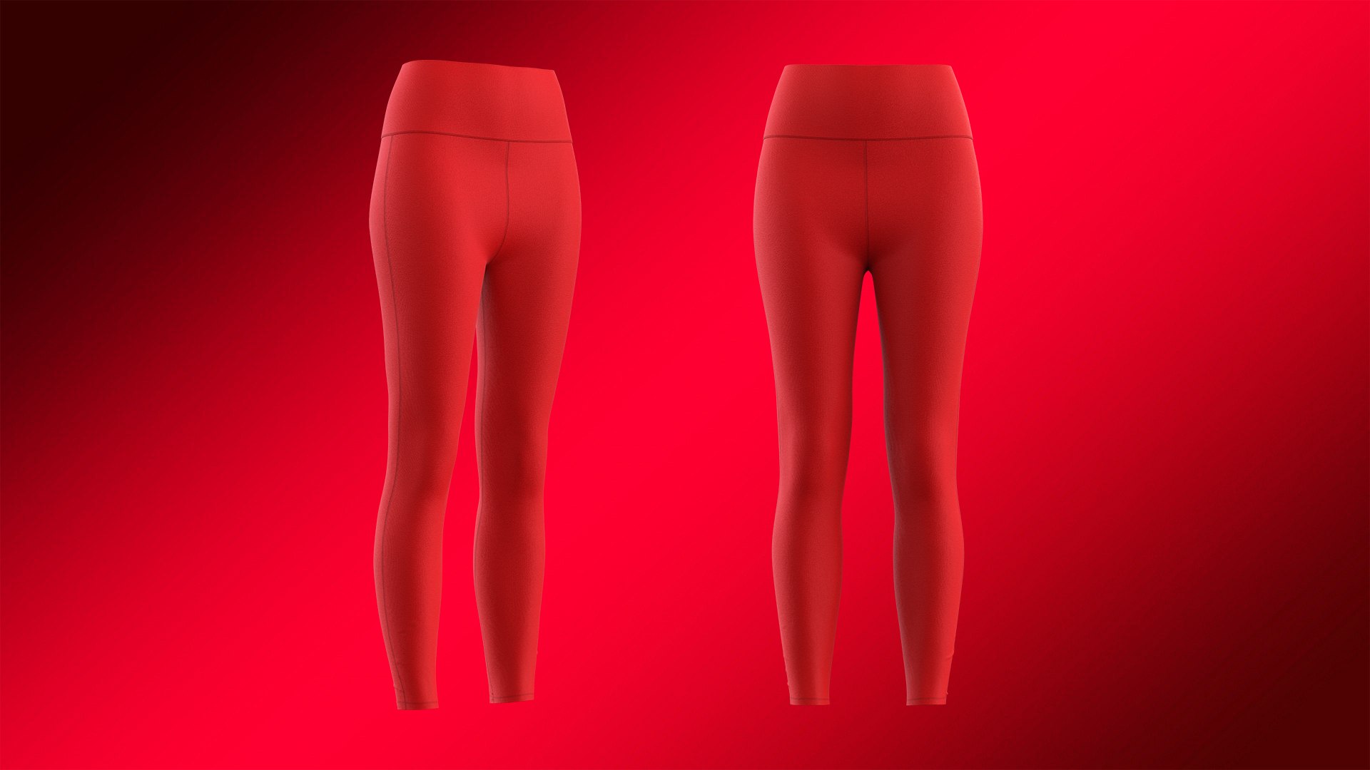 3D Women High Waisted Leggings Design model - TurboSquid 1927538