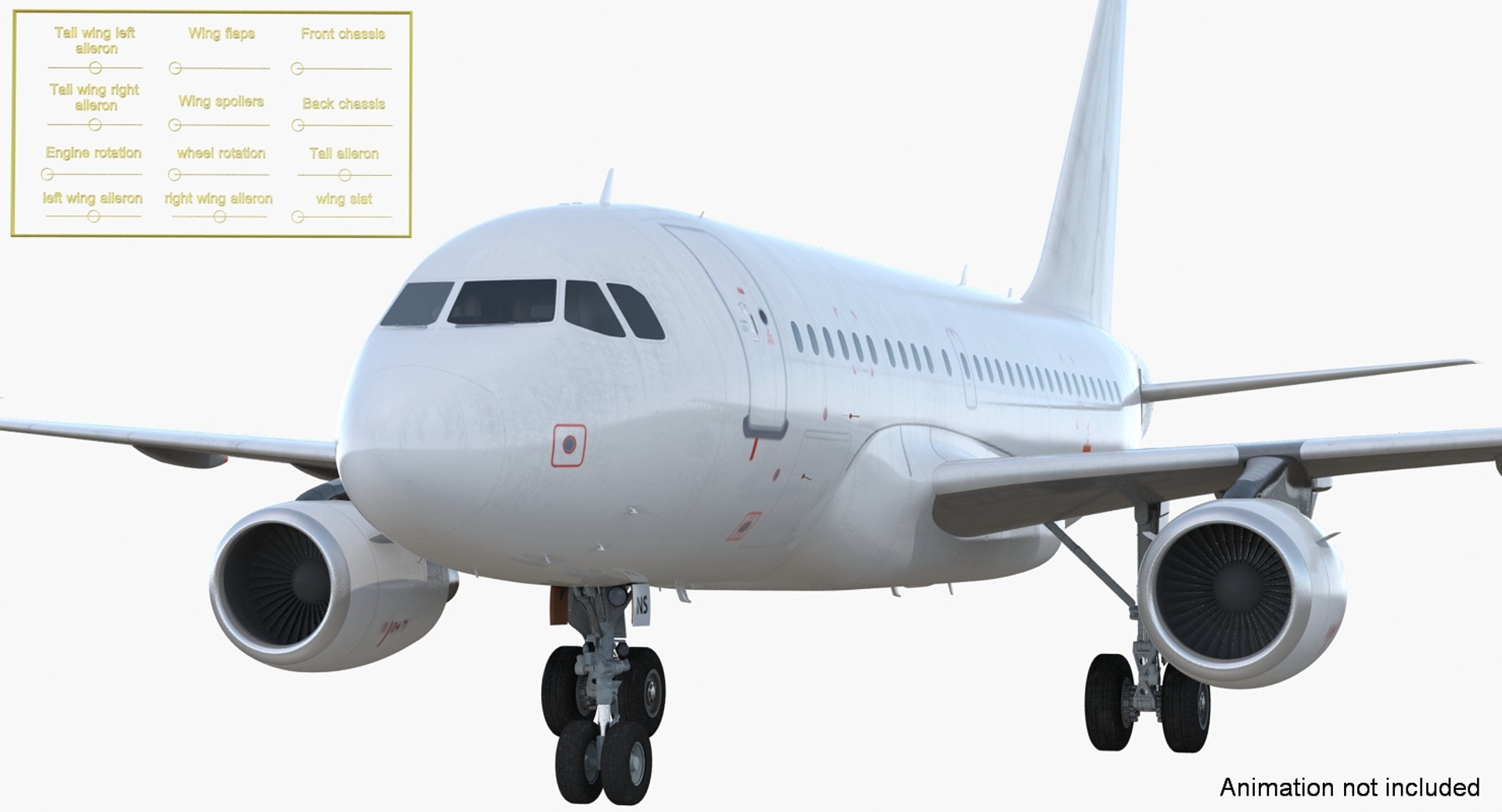 Airbus A318 Generic Rigged 3D Model - TurboSquid 1229304