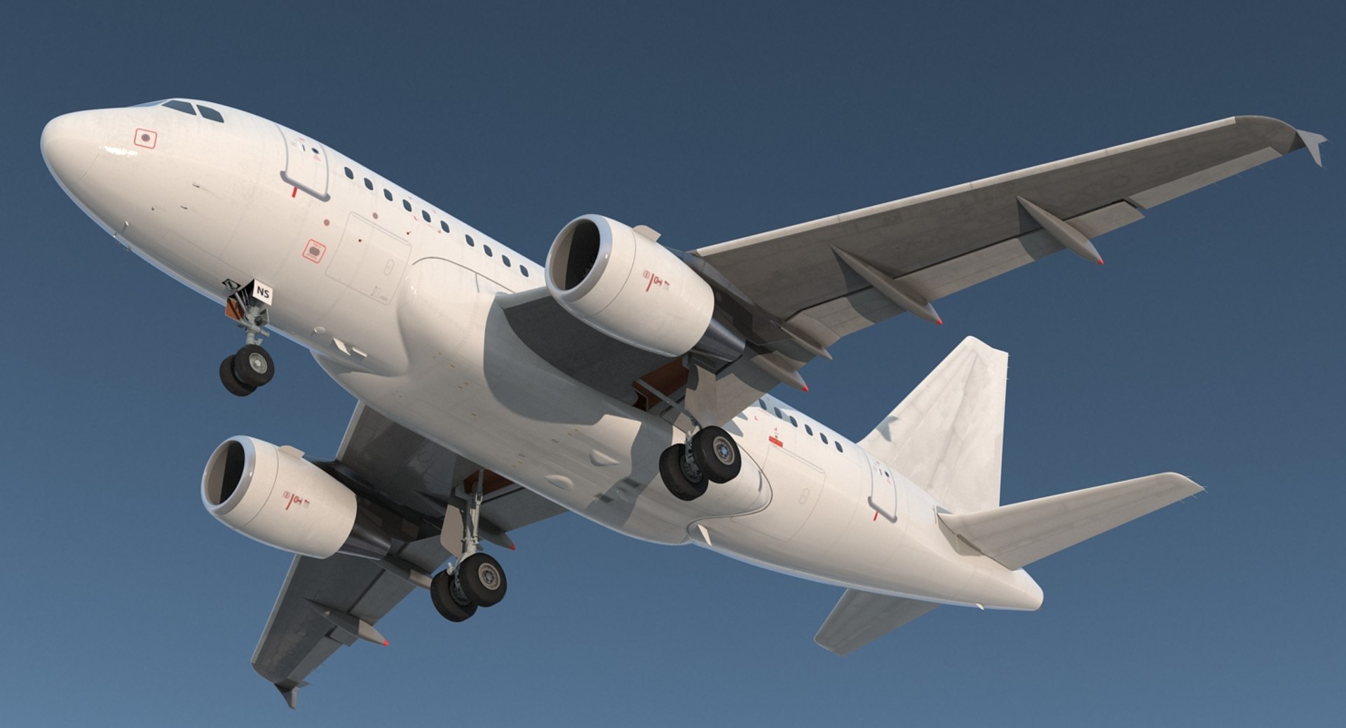 Airbus A318 Generic Rigged 3D Model - TurboSquid 1229304
