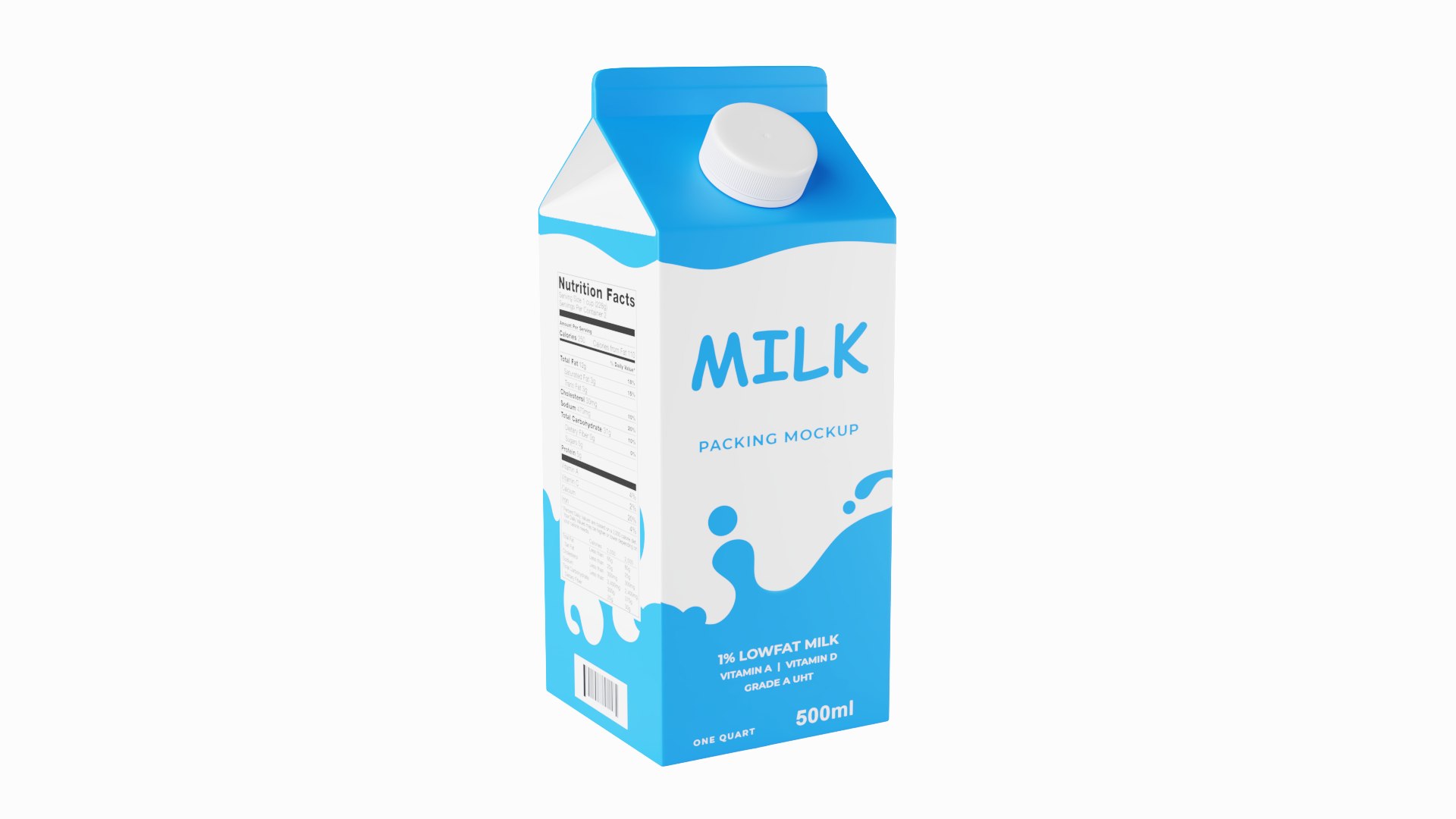 3D Milk Carton - TurboSquid 1703351