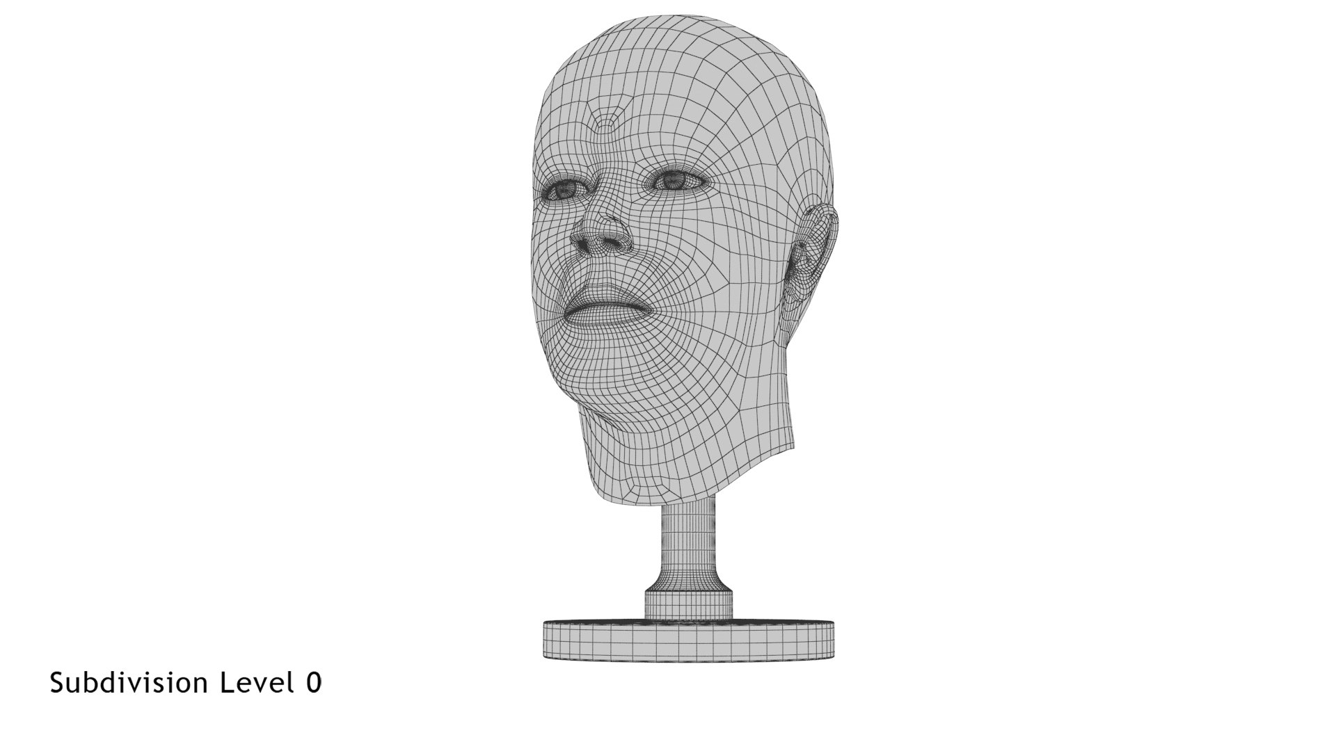 3D silver head statue model - TurboSquid 1566939