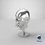 3D Silver Head Statue Model - TurboSquid 1566939