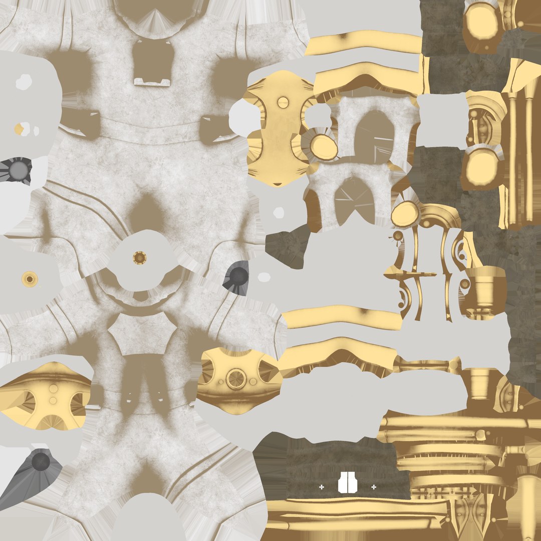 Diving Suit 03 - White Gold - Character Design Fashion Model ...