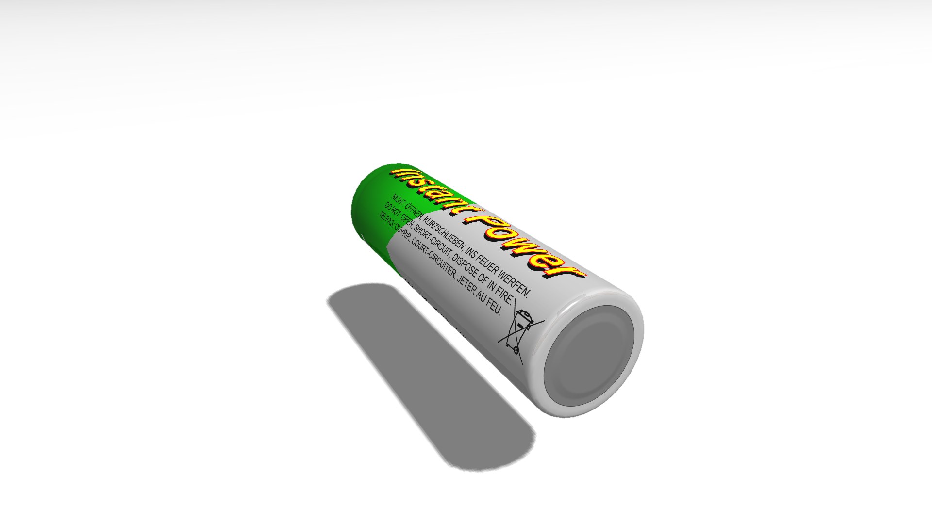 Battery AA Type 3D Model - TurboSquid 1995114