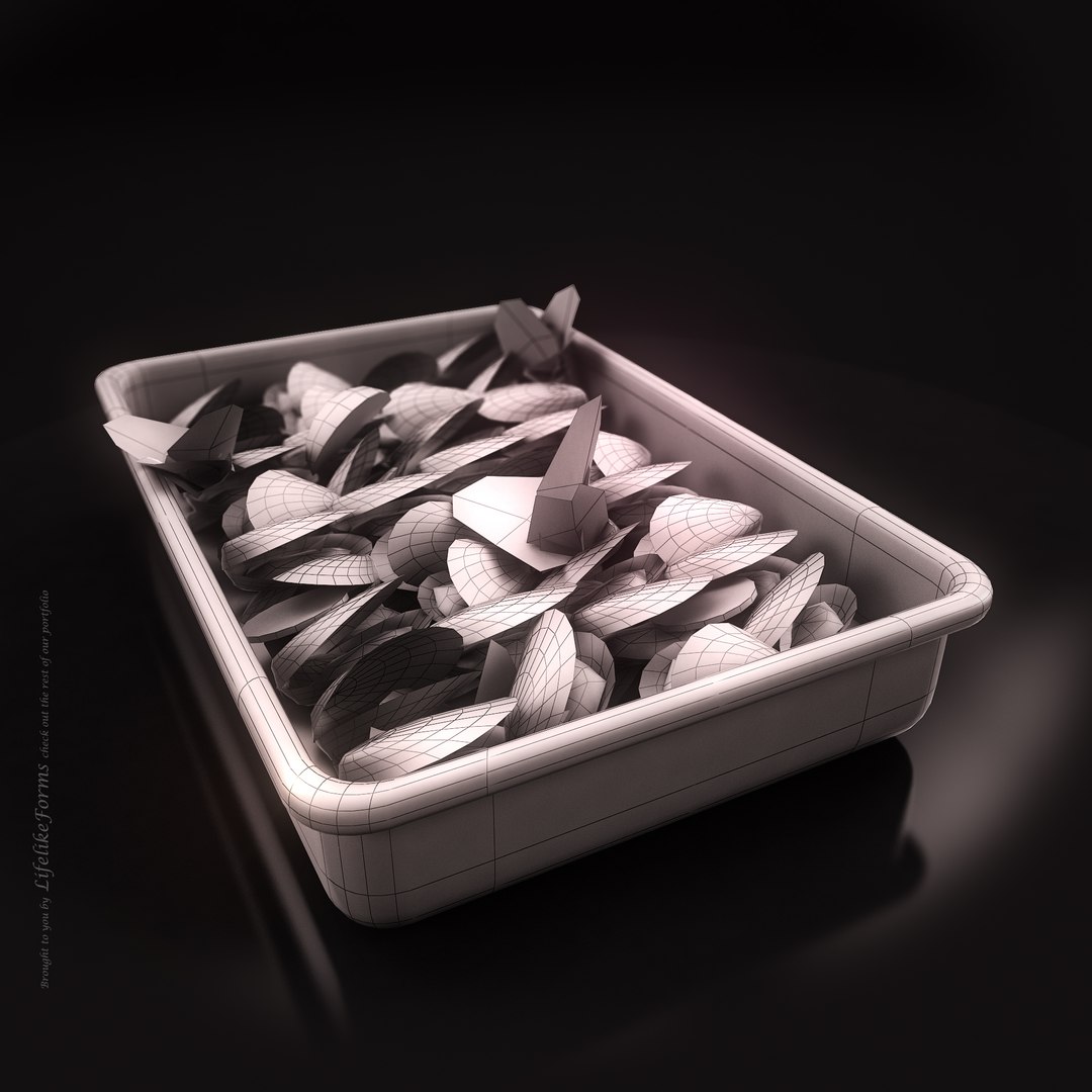 3d Model Of Glass Dish Mussel